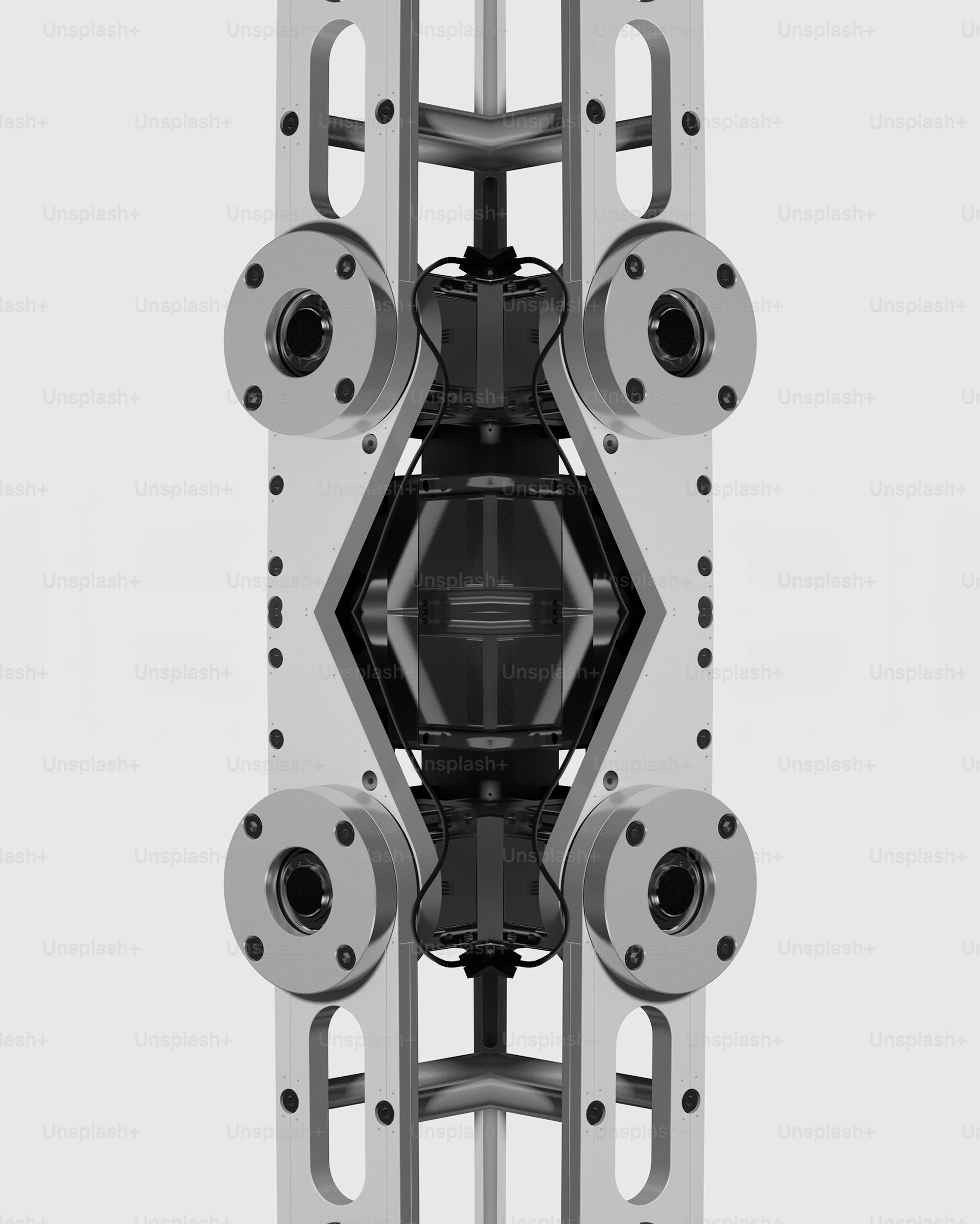 A close up of a large metal object on a white background photo ...