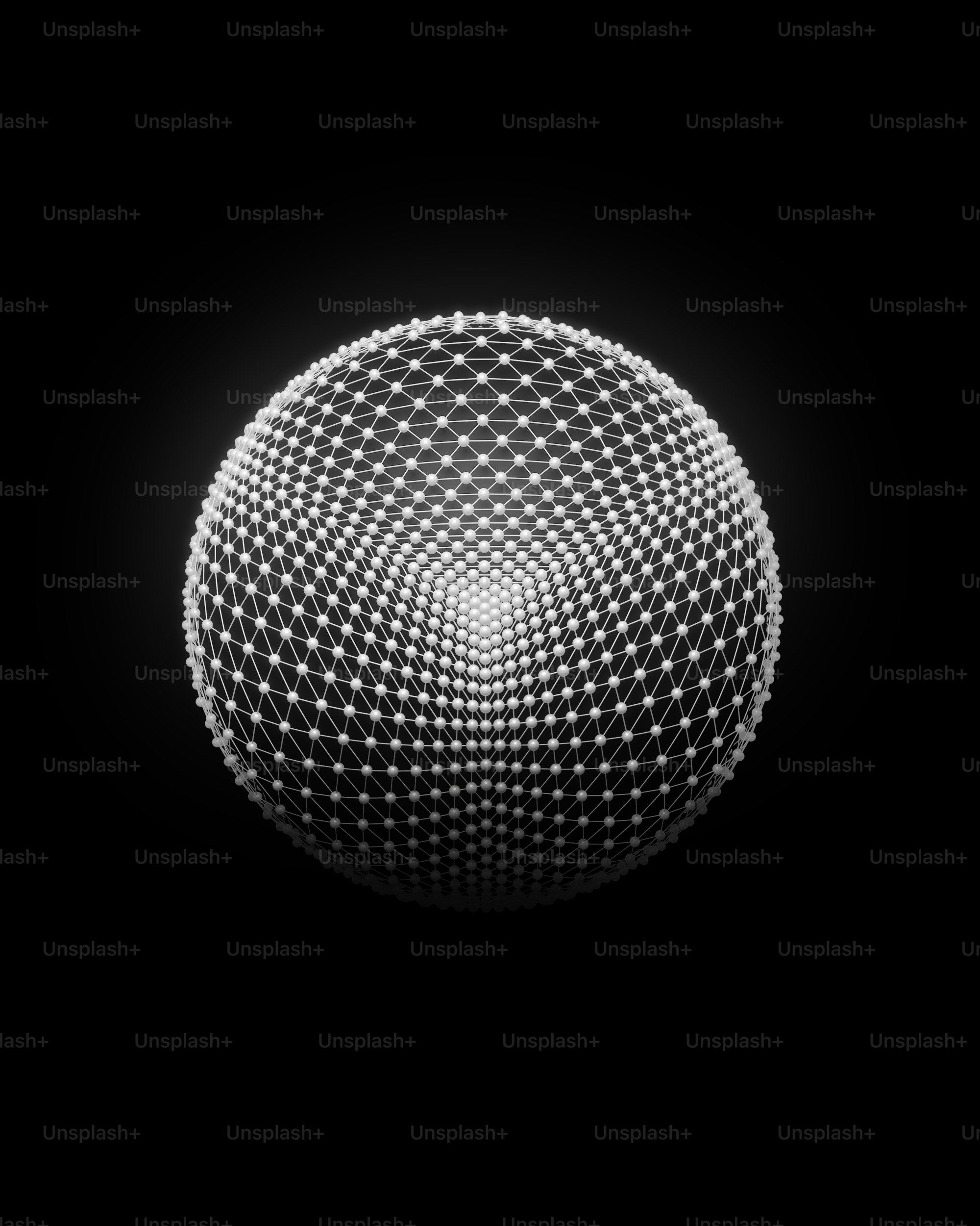 A black and white photo of a sphere photo – Resource database™ Image on ...