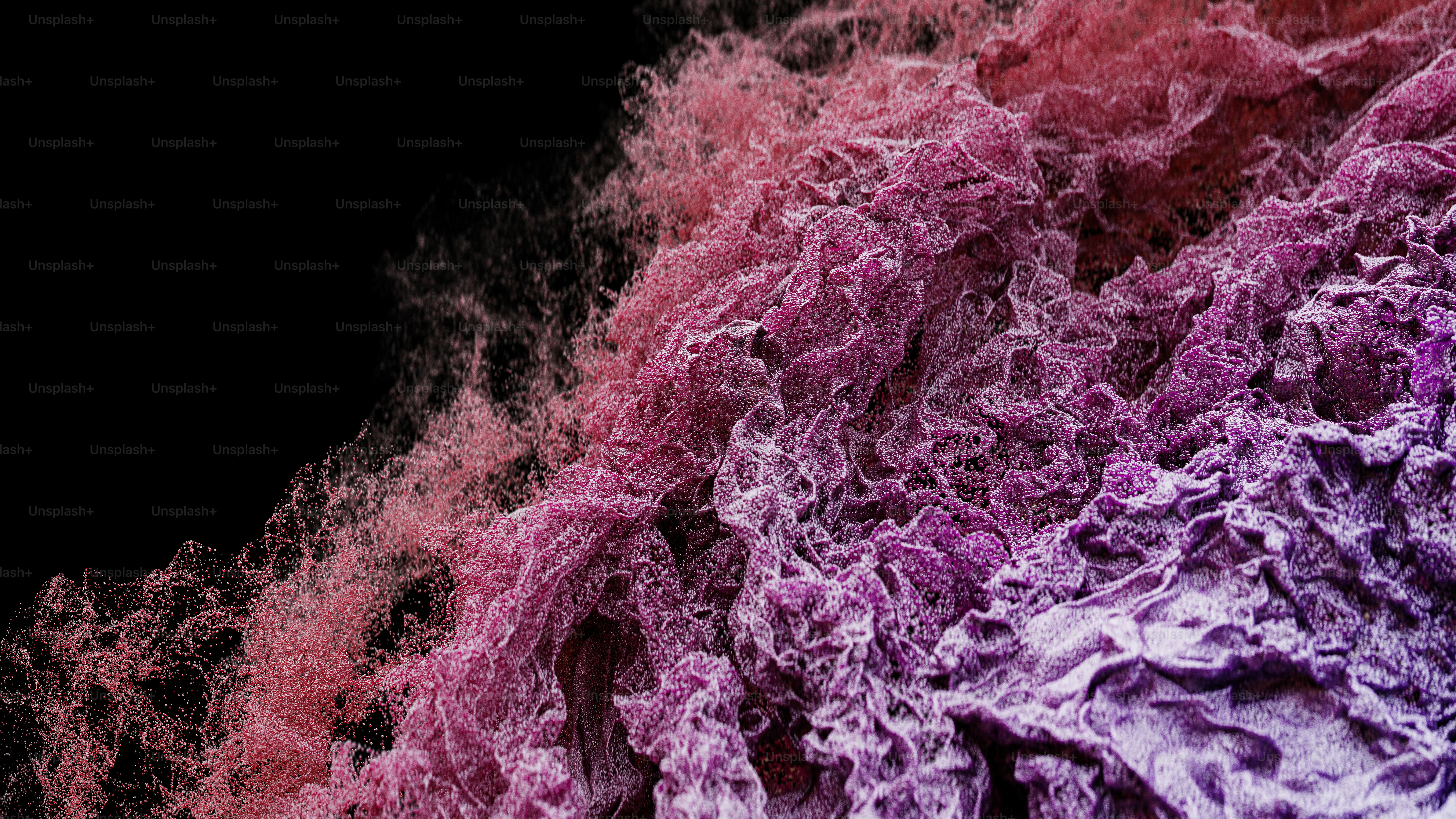 A close up of a pink and purple substance photo – Background Image on ...