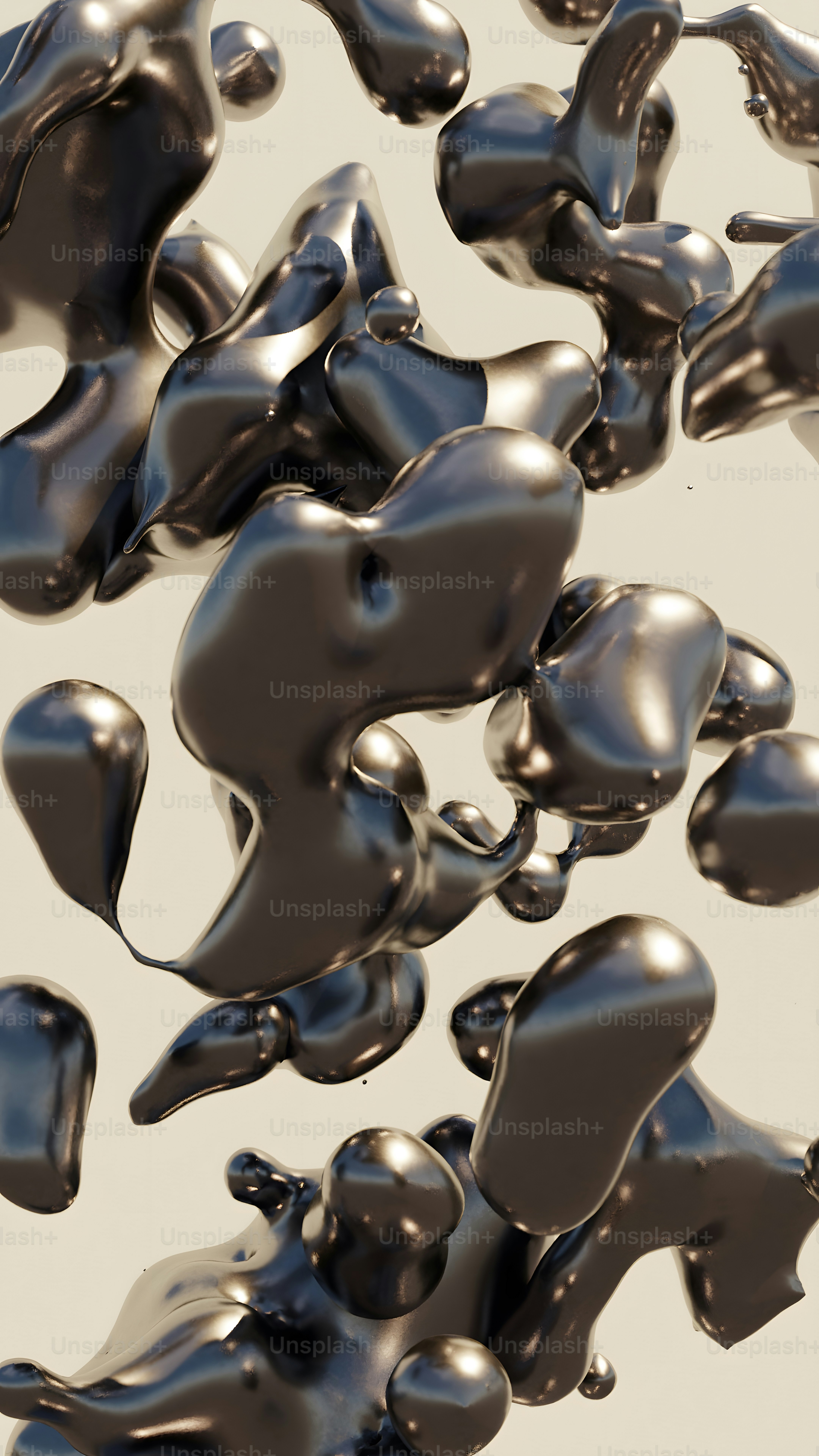 A group of shiny objects floating in the air photo – Backgrounds Image ...