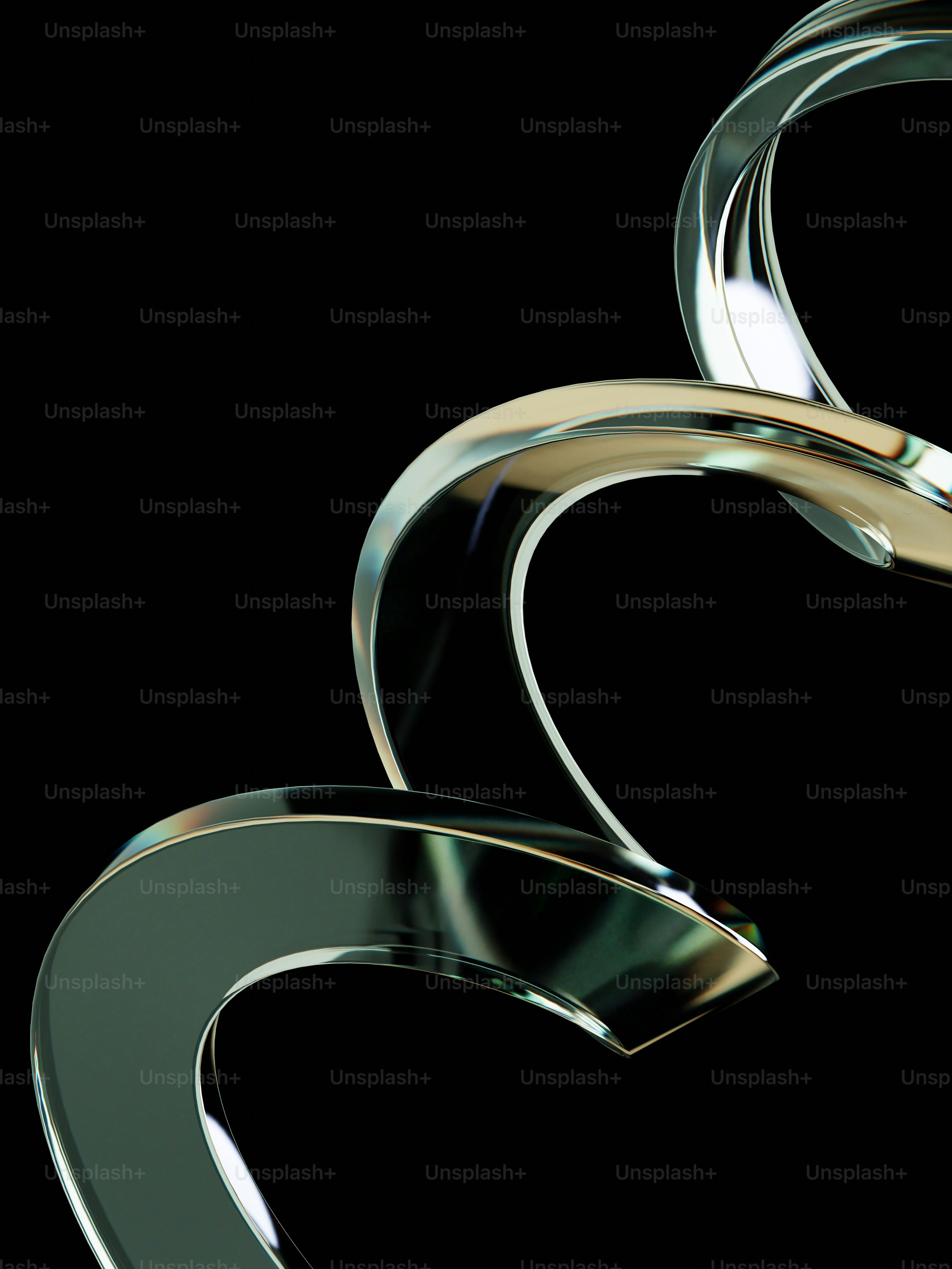 A shiny metal object on a black background photo – Render Image on Unsplash