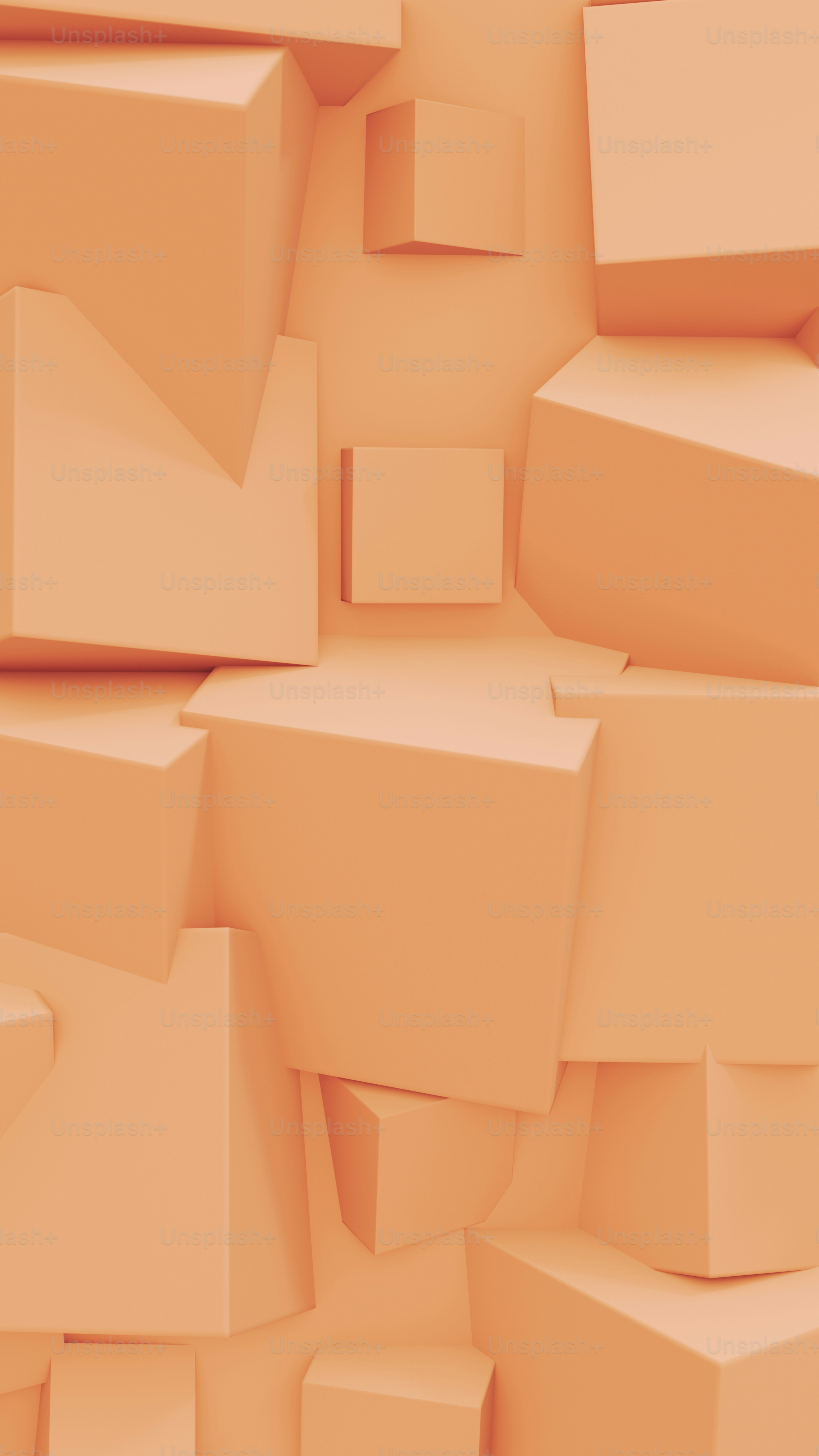 A bunch of orange boxes stacked on top of each other photo – Background ...