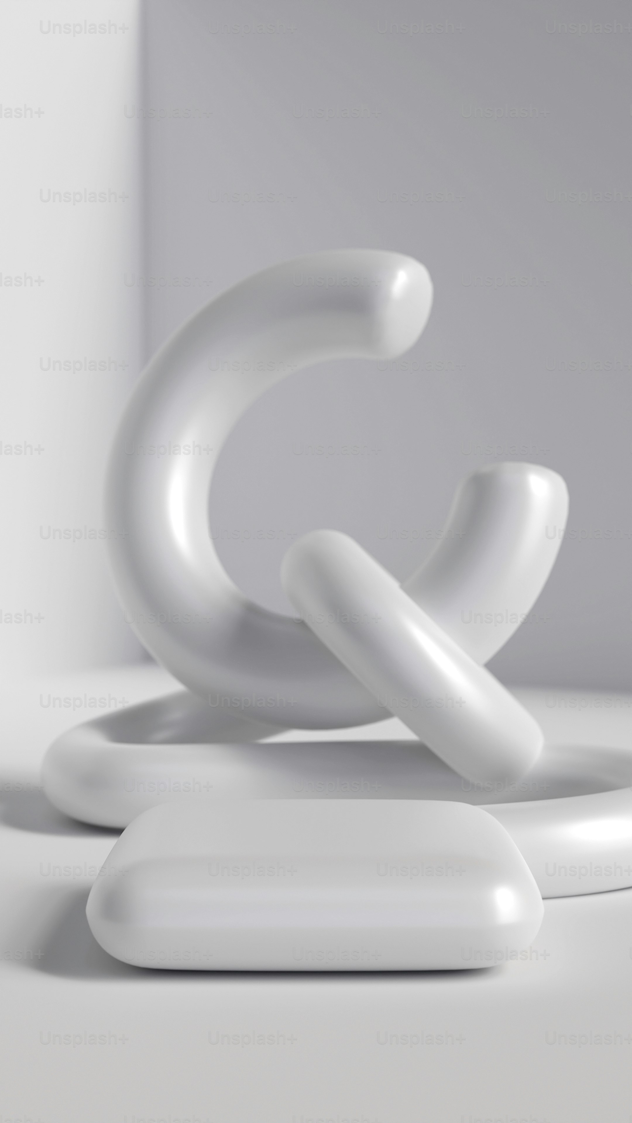 A white object that looks like a sculpture photo – 3d Image on Unsplash