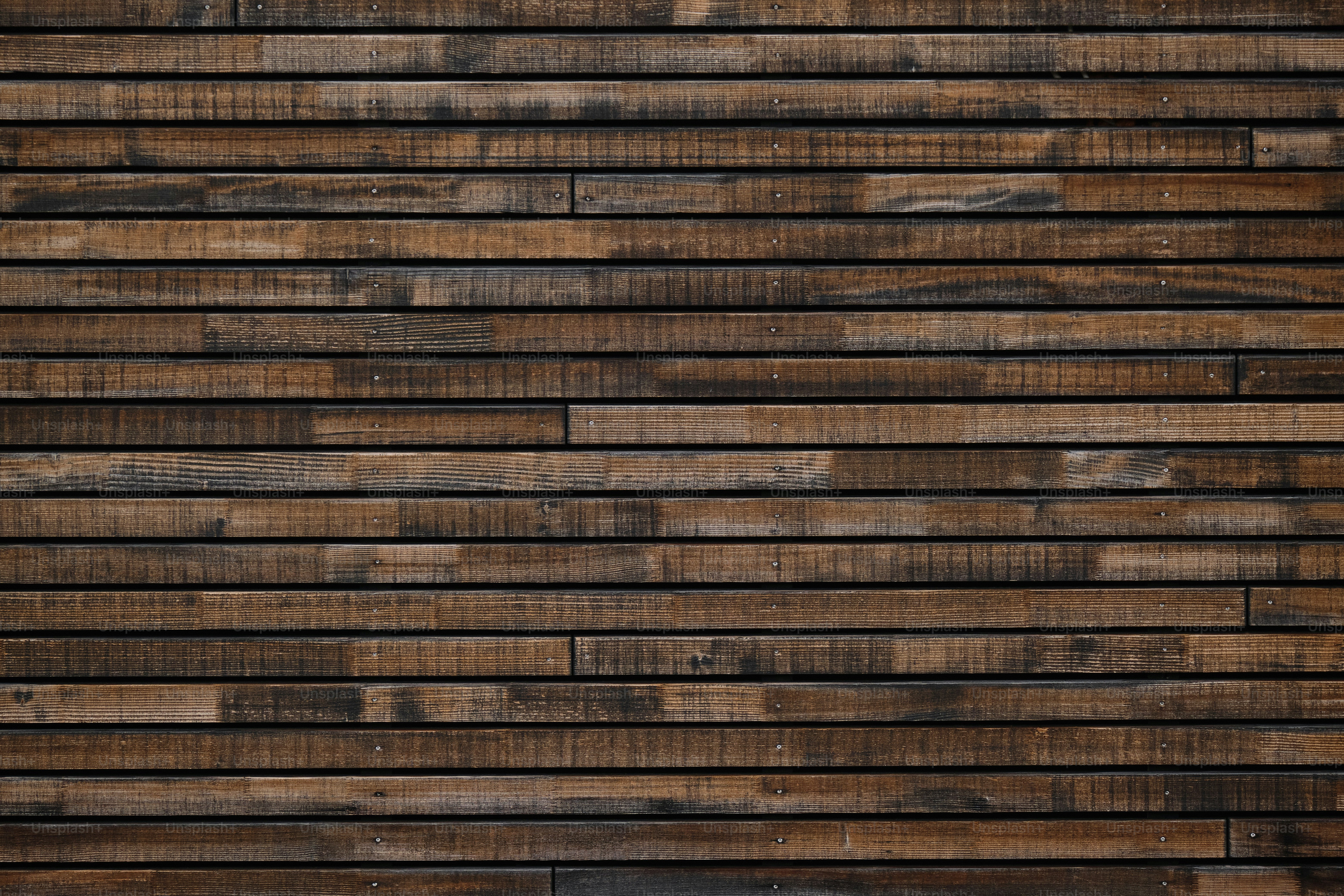 A close up of a wooden wall made of planks photo – Texture Image on ...