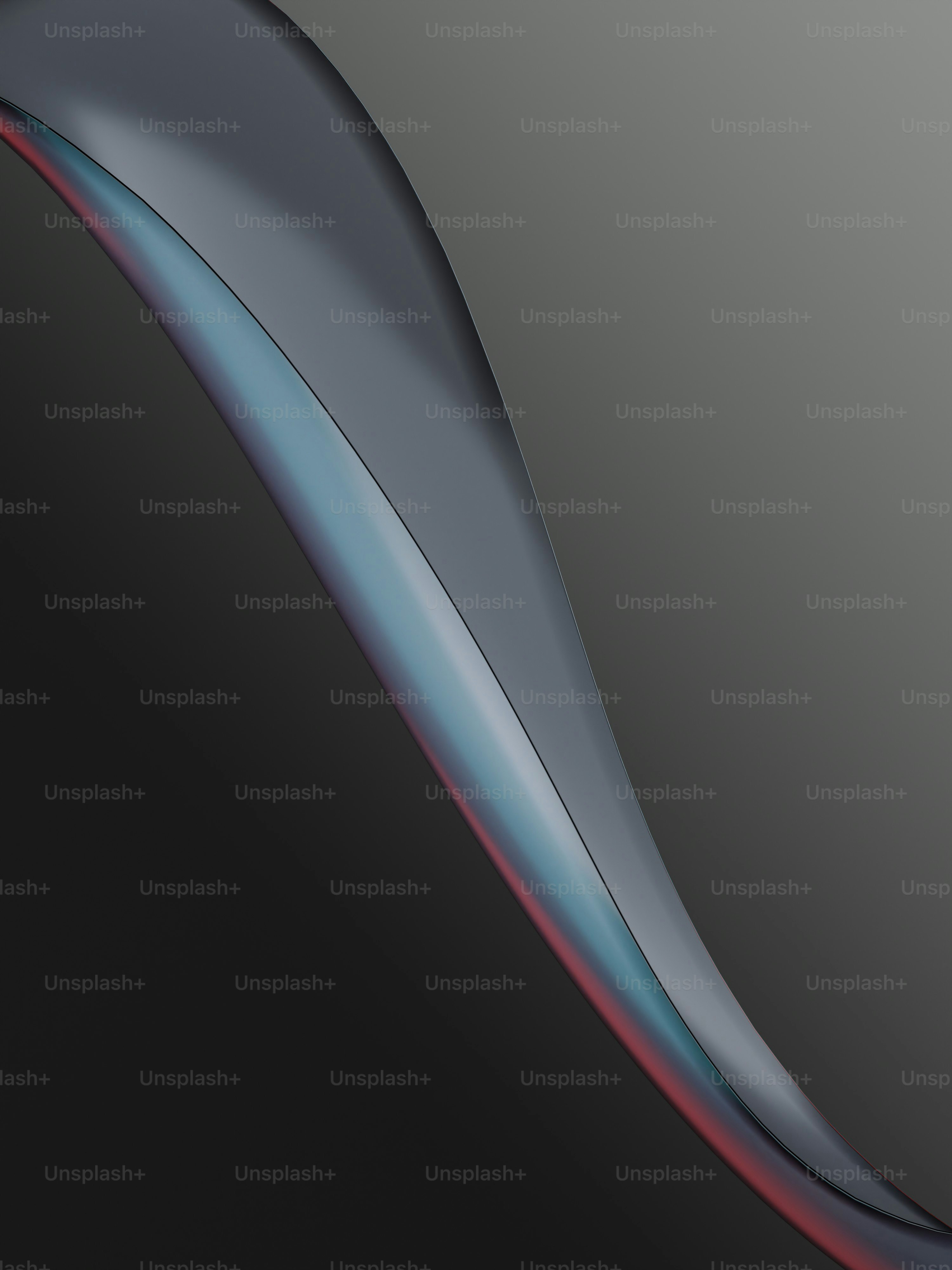 A computer generated image of a curved metal object photo – 3d Image on ...