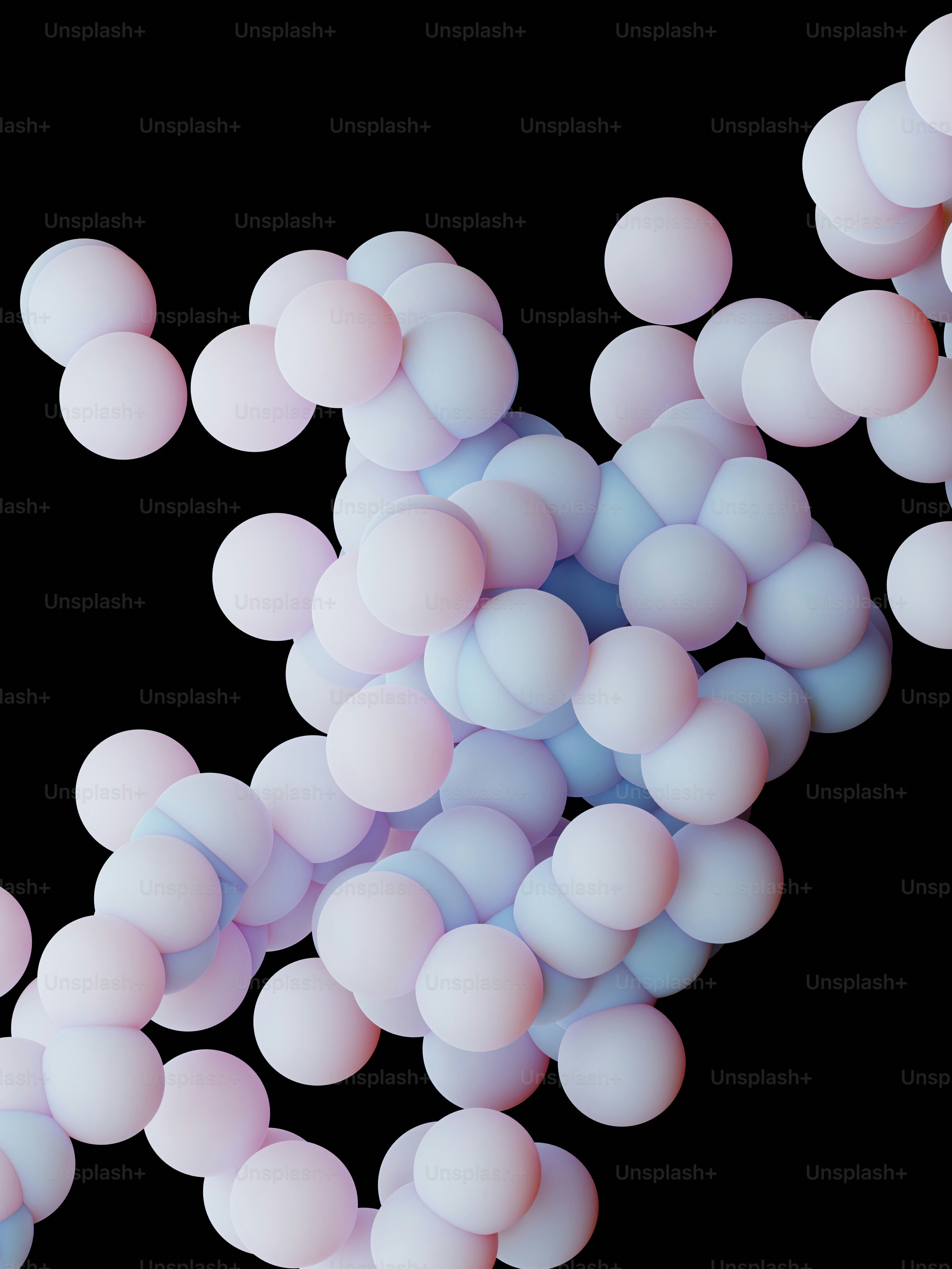 A bunch of balloons floating in the air photo – Merging balls Image on ...