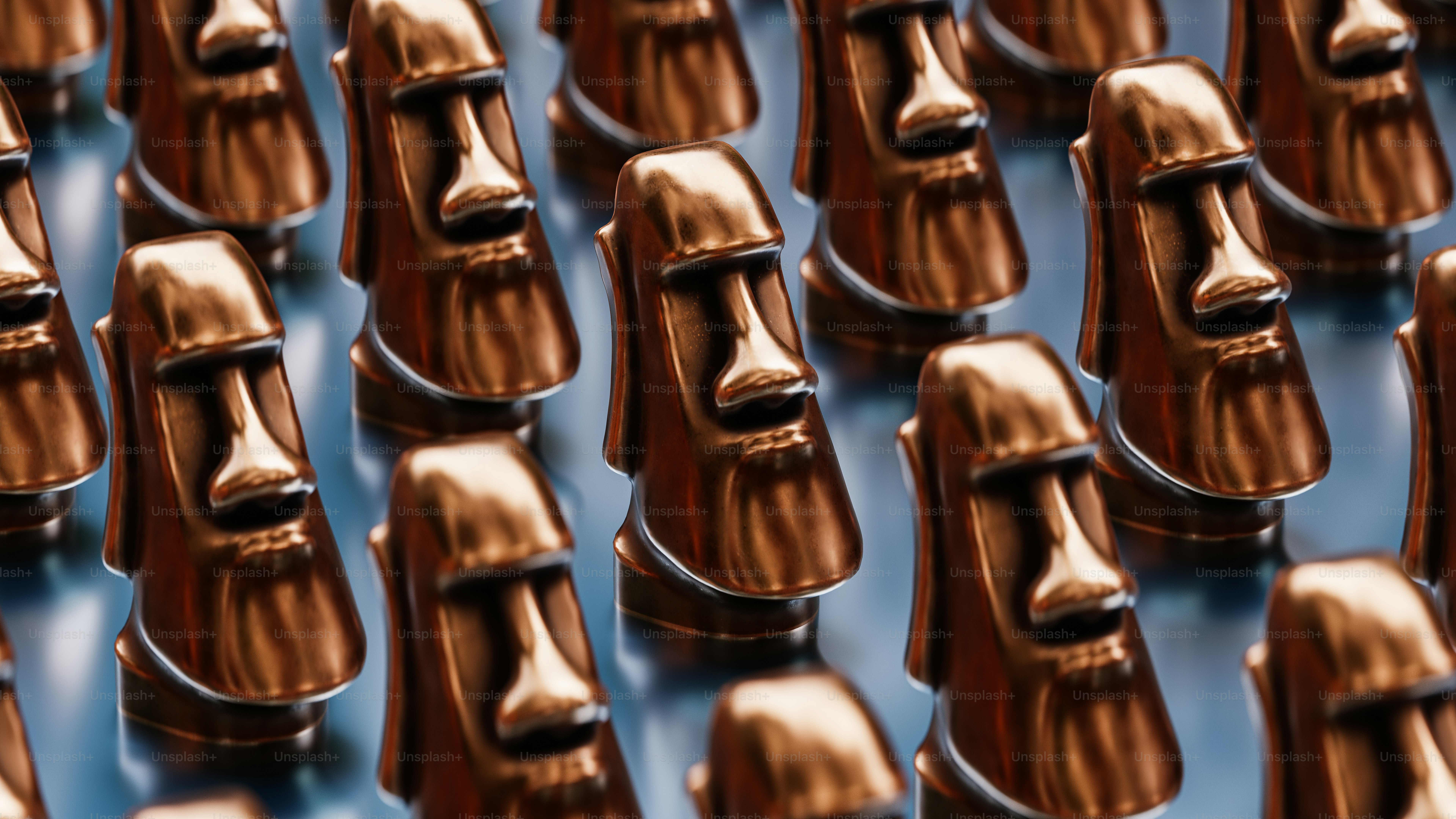 A close up of a bunch of shiny metal objects photo – Background Image ...