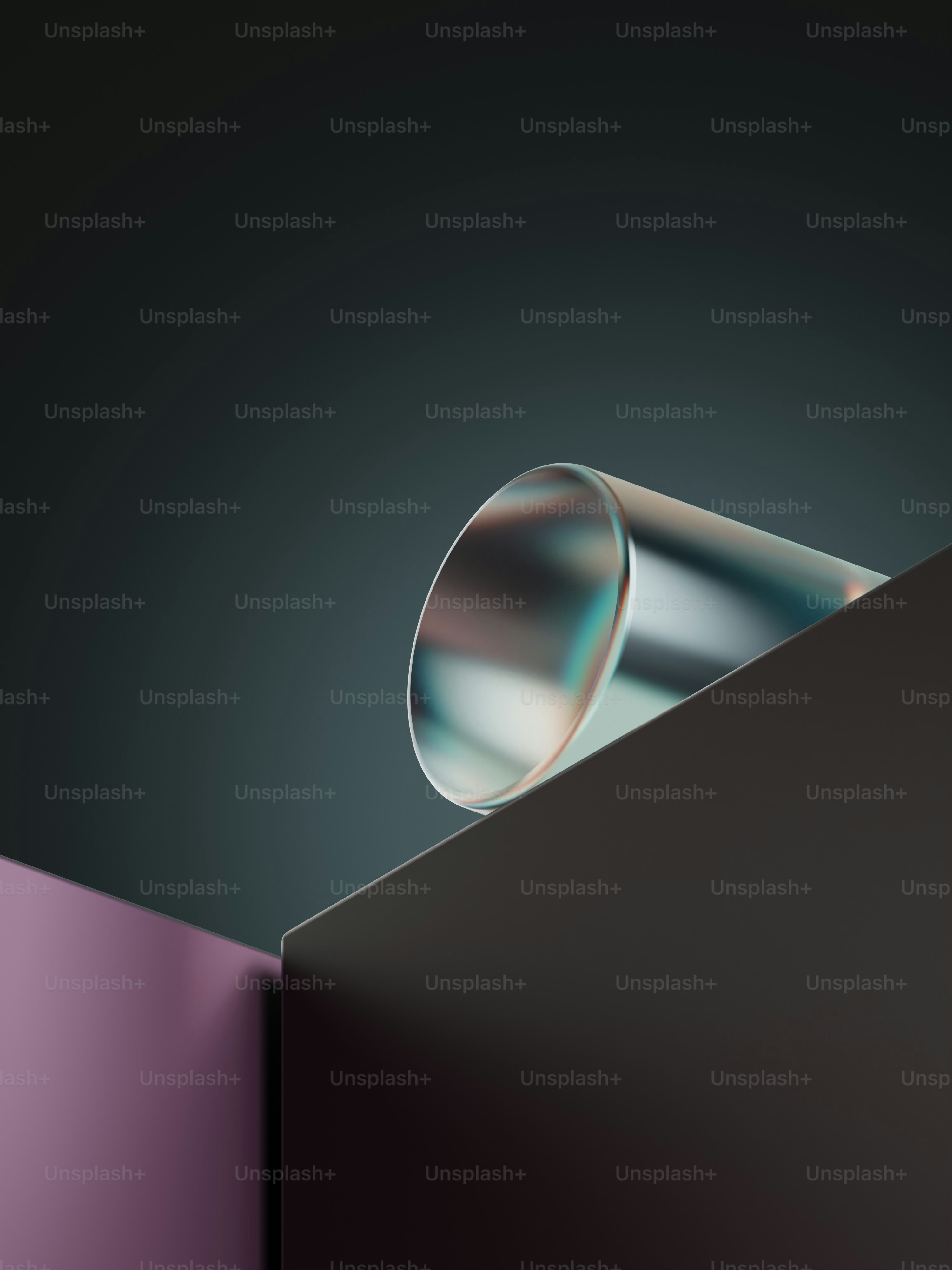 A close up of a metal object on a black background photo – Render Image ...