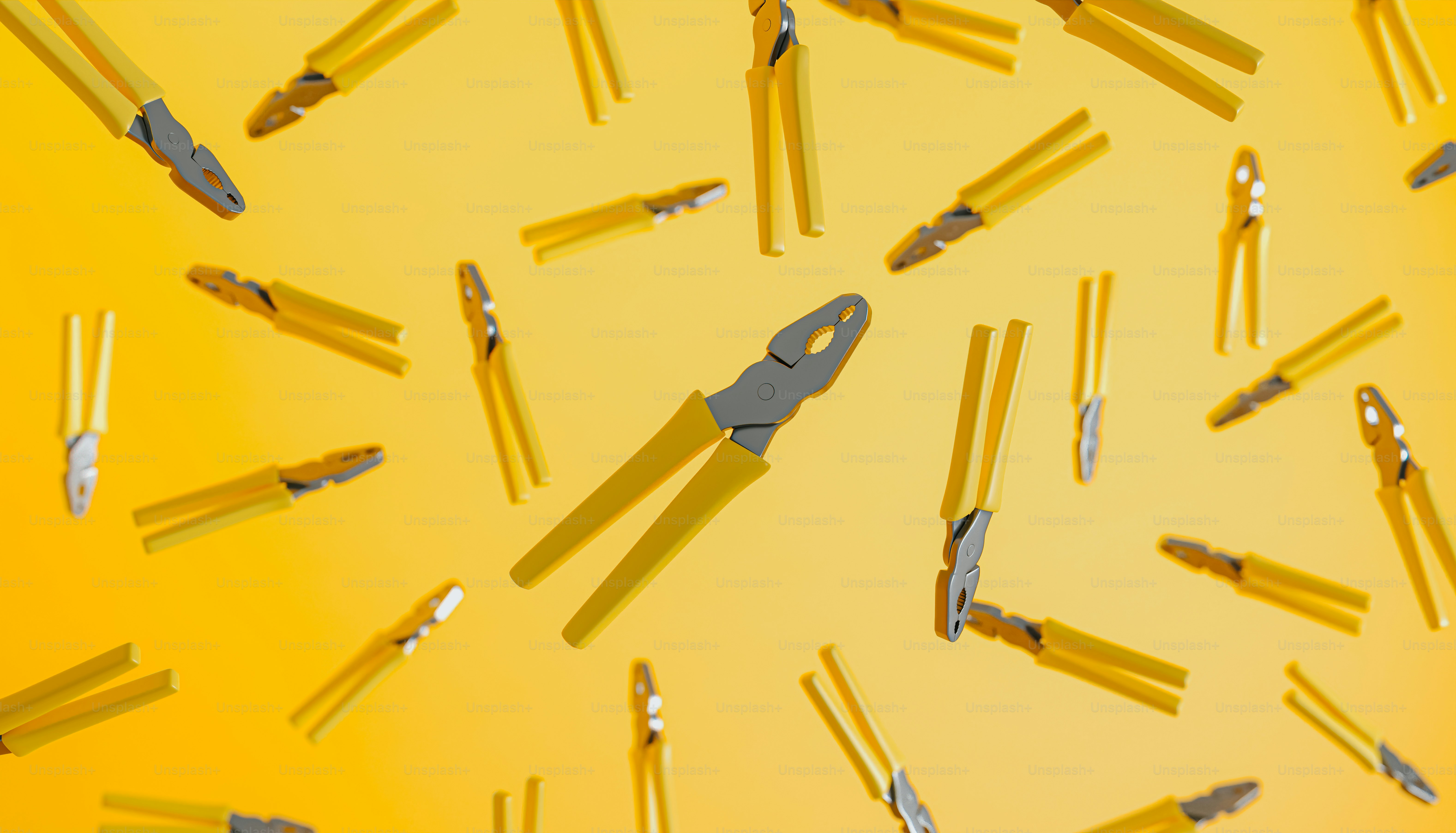 A group of scissors flying through the air photo – Industry Image on ...