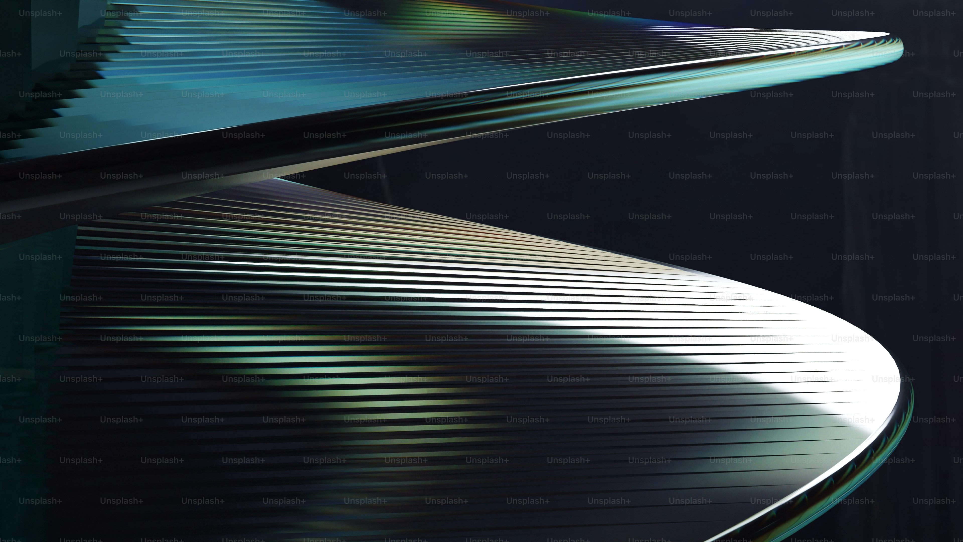 A very large mirror with many different shapes photo – 3d render Image ...