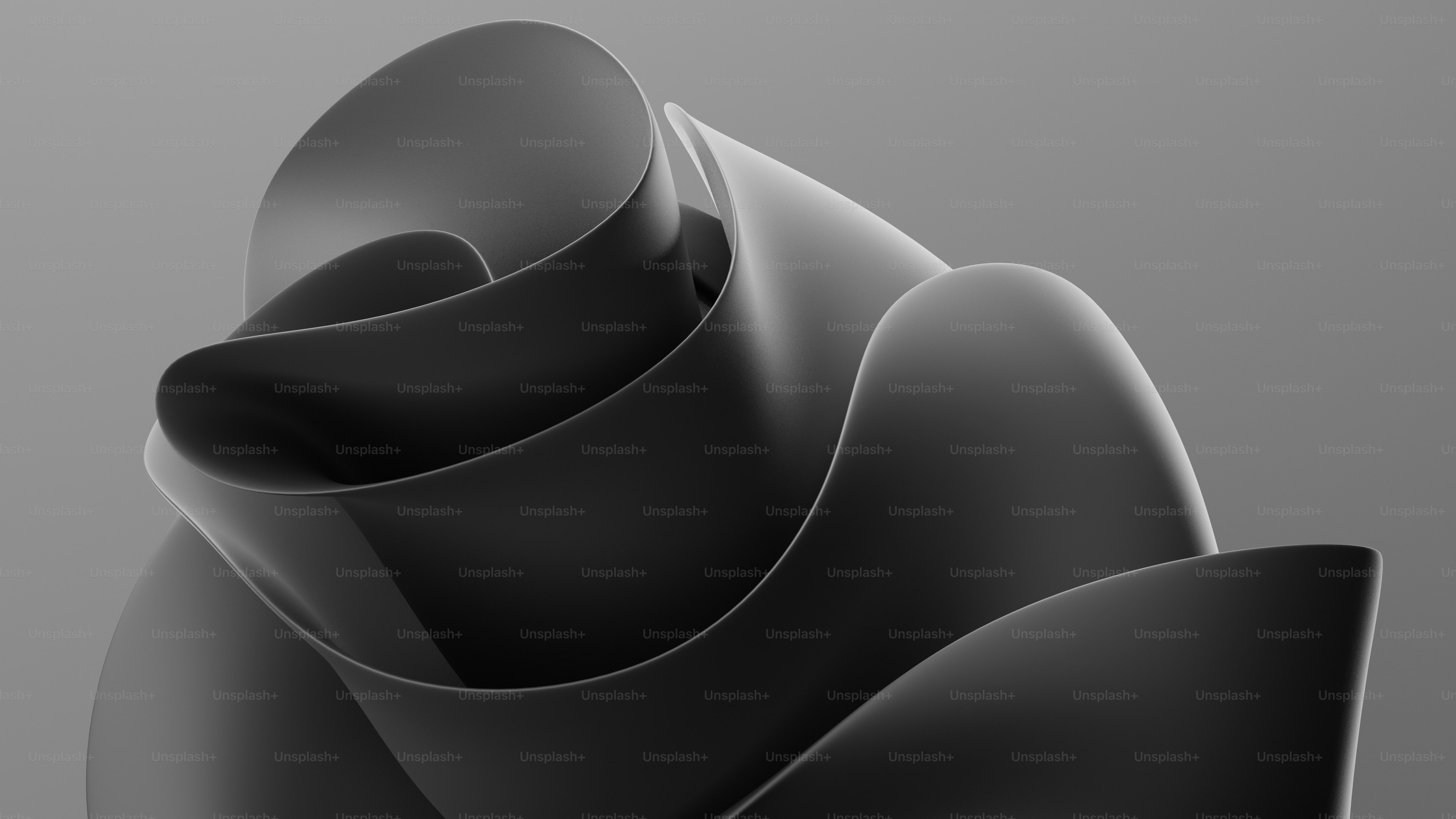 A black and white photo of a curved object photo – Screen saver Image ...