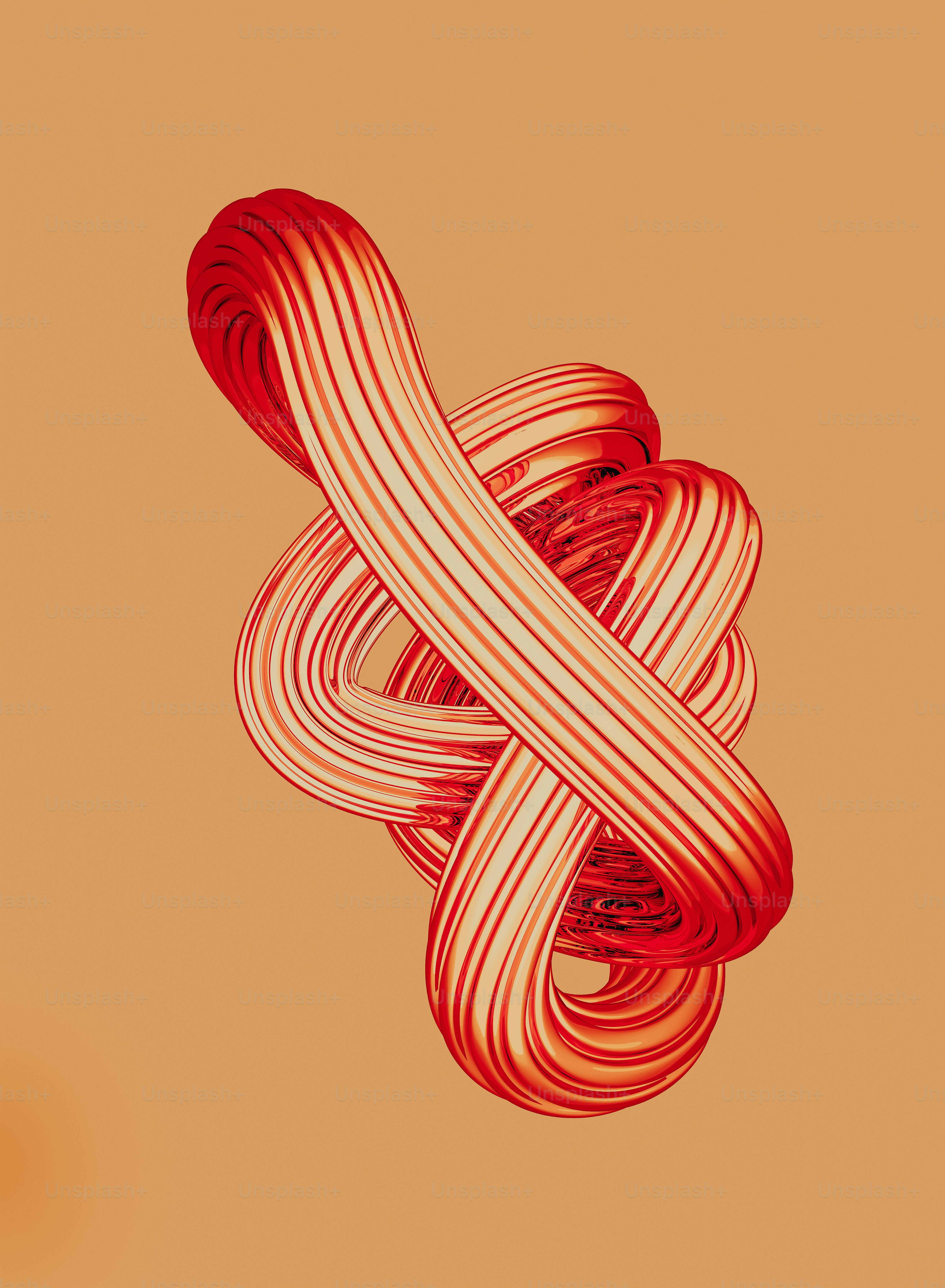 A red and white knot on an orange background photo – Twist Image on ...