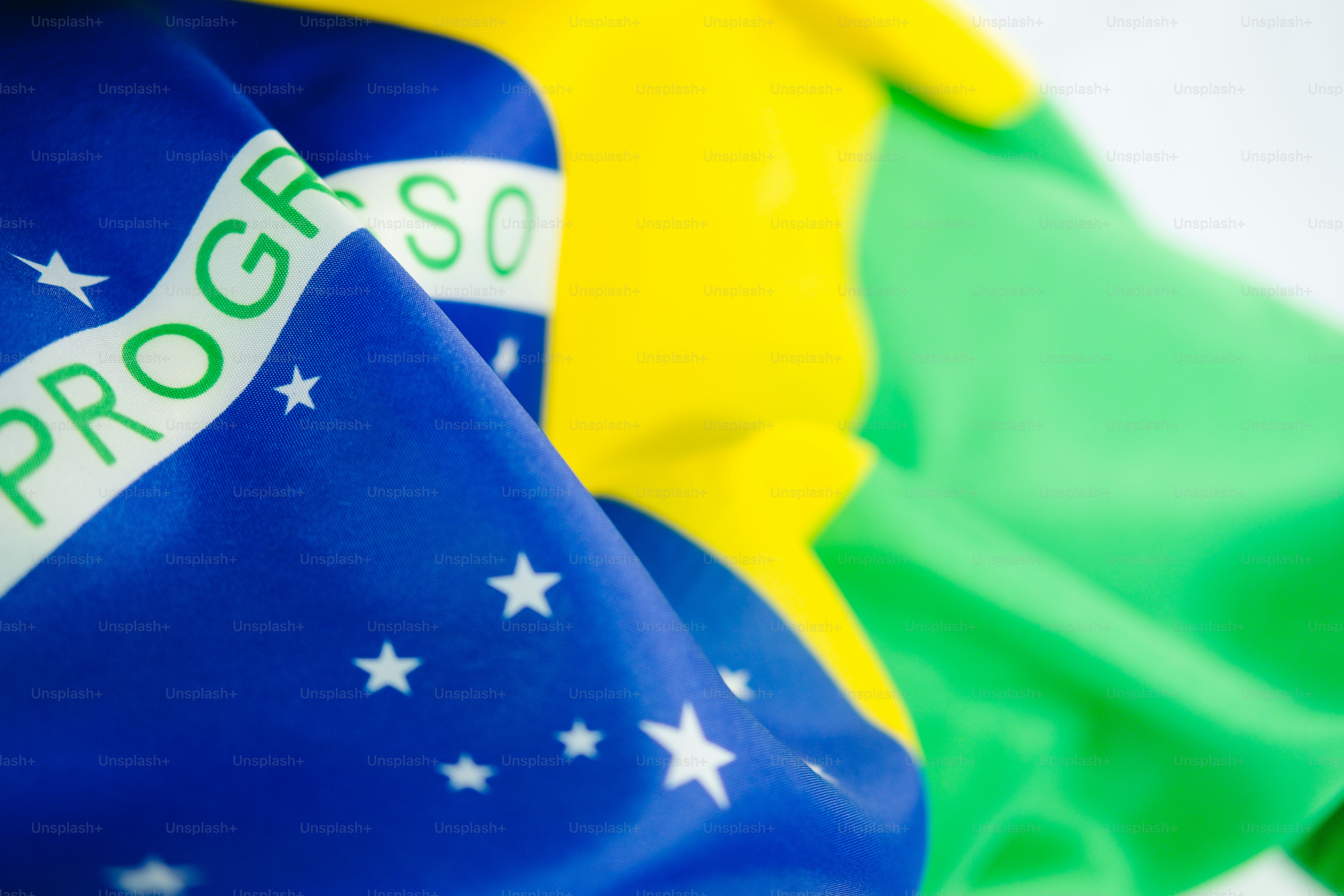A close up of a flag with stars on it photo – Brazil Image on Unsplash