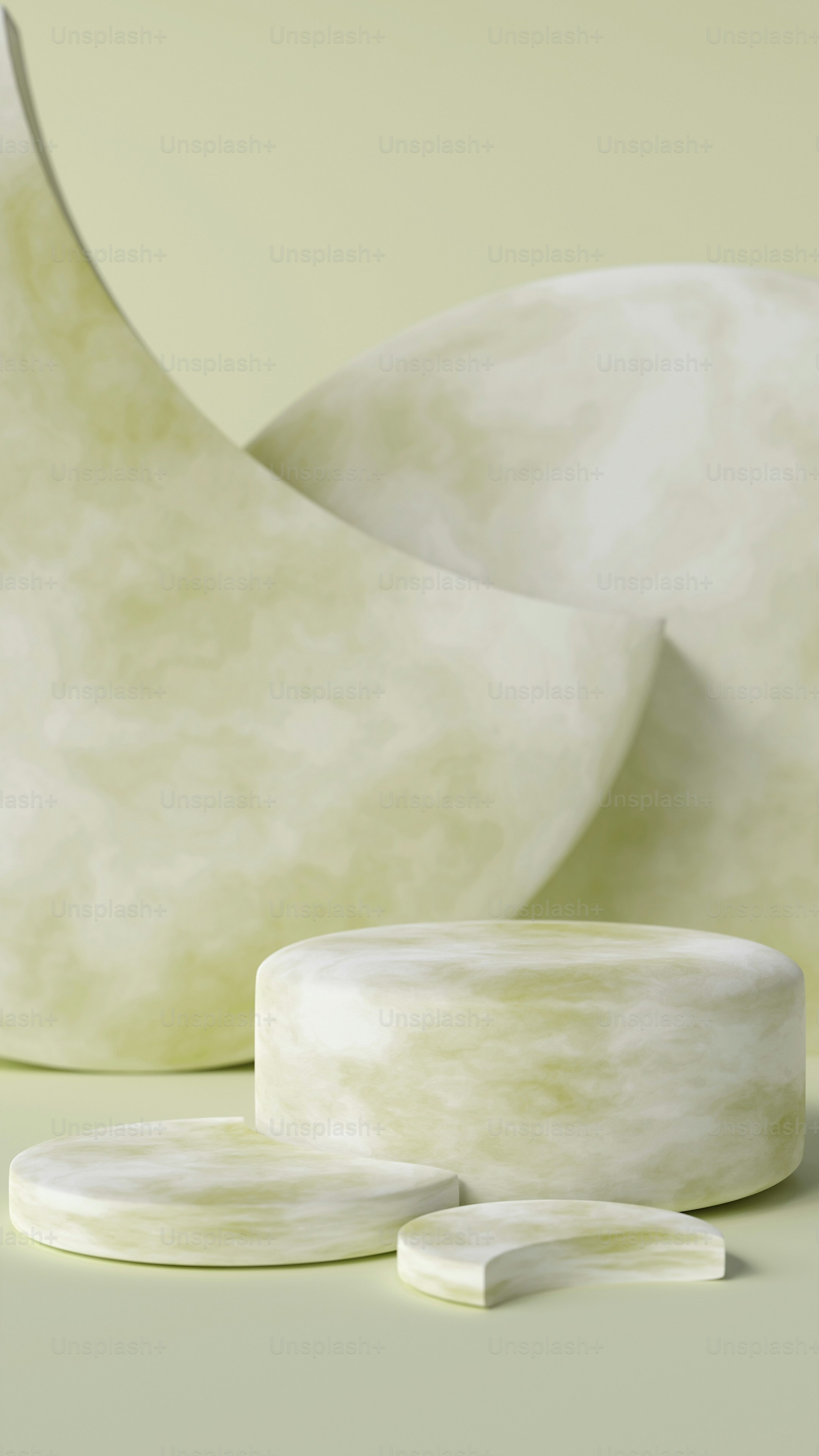 A couple of white objects sitting on top of a table photo – Wallpaper ...