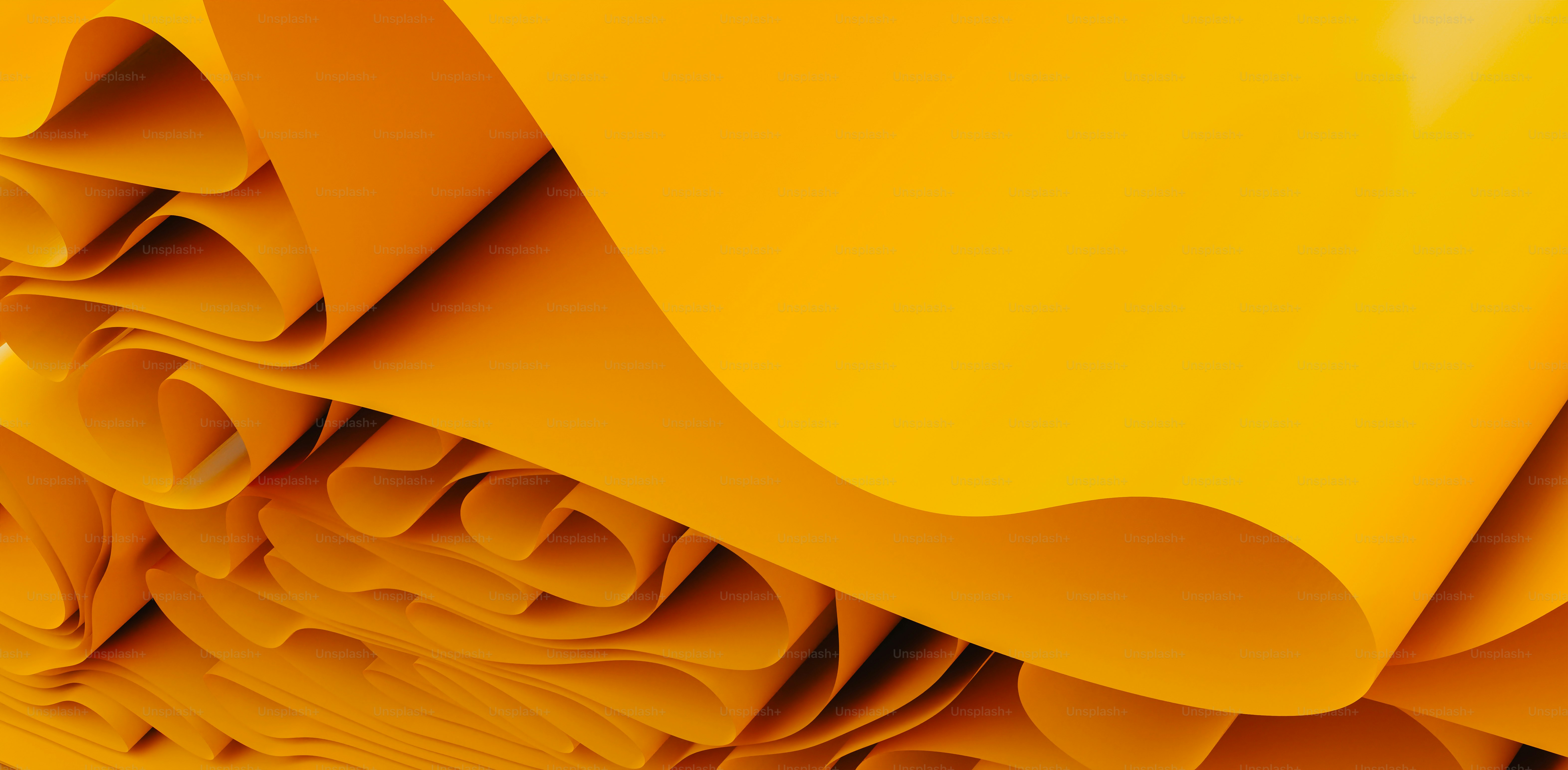 A stack of folded orange paper on an orange background photo – Orange ...