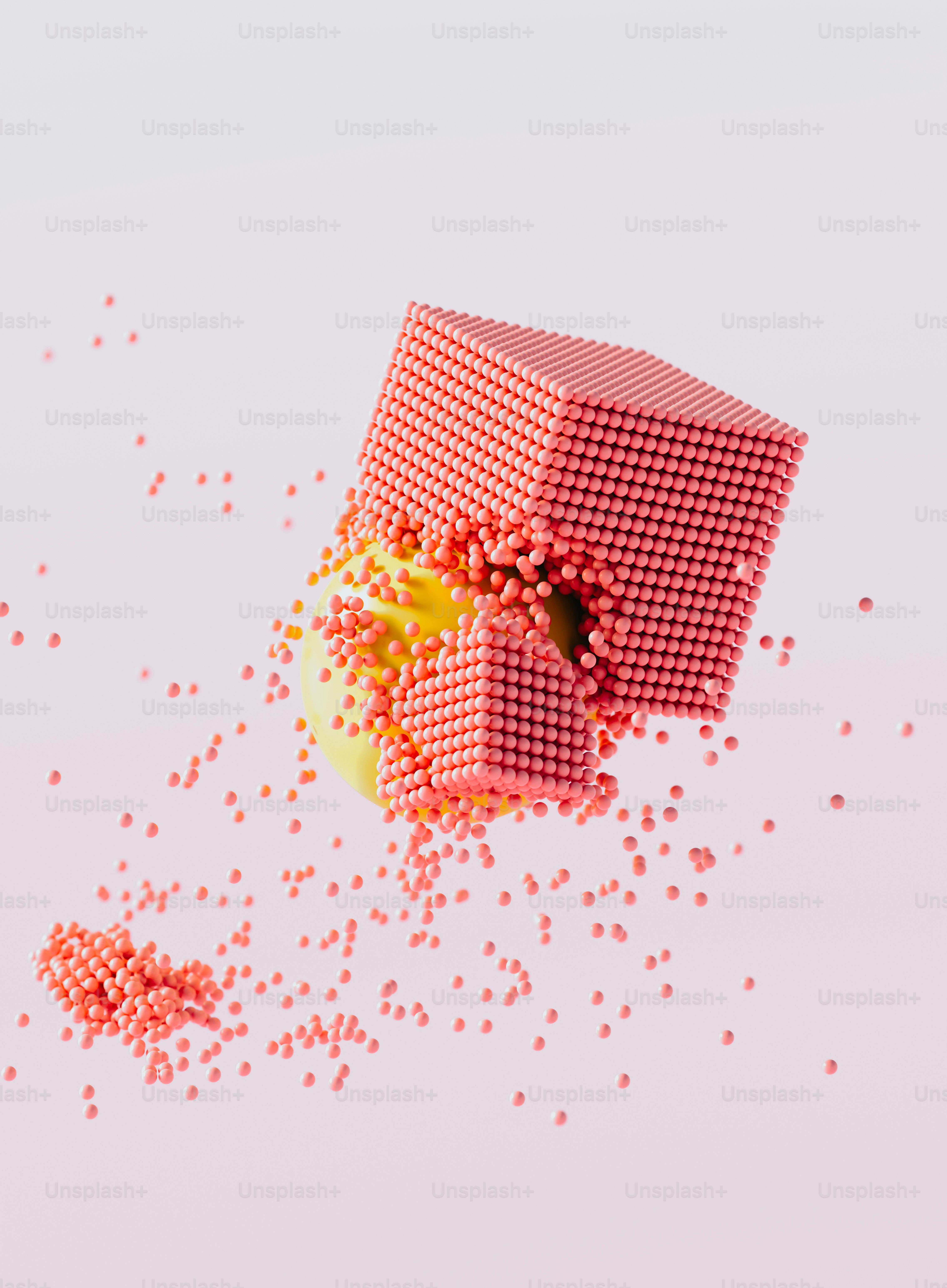 A red and yellow object flying through the air photo – Wallpapers Image ...