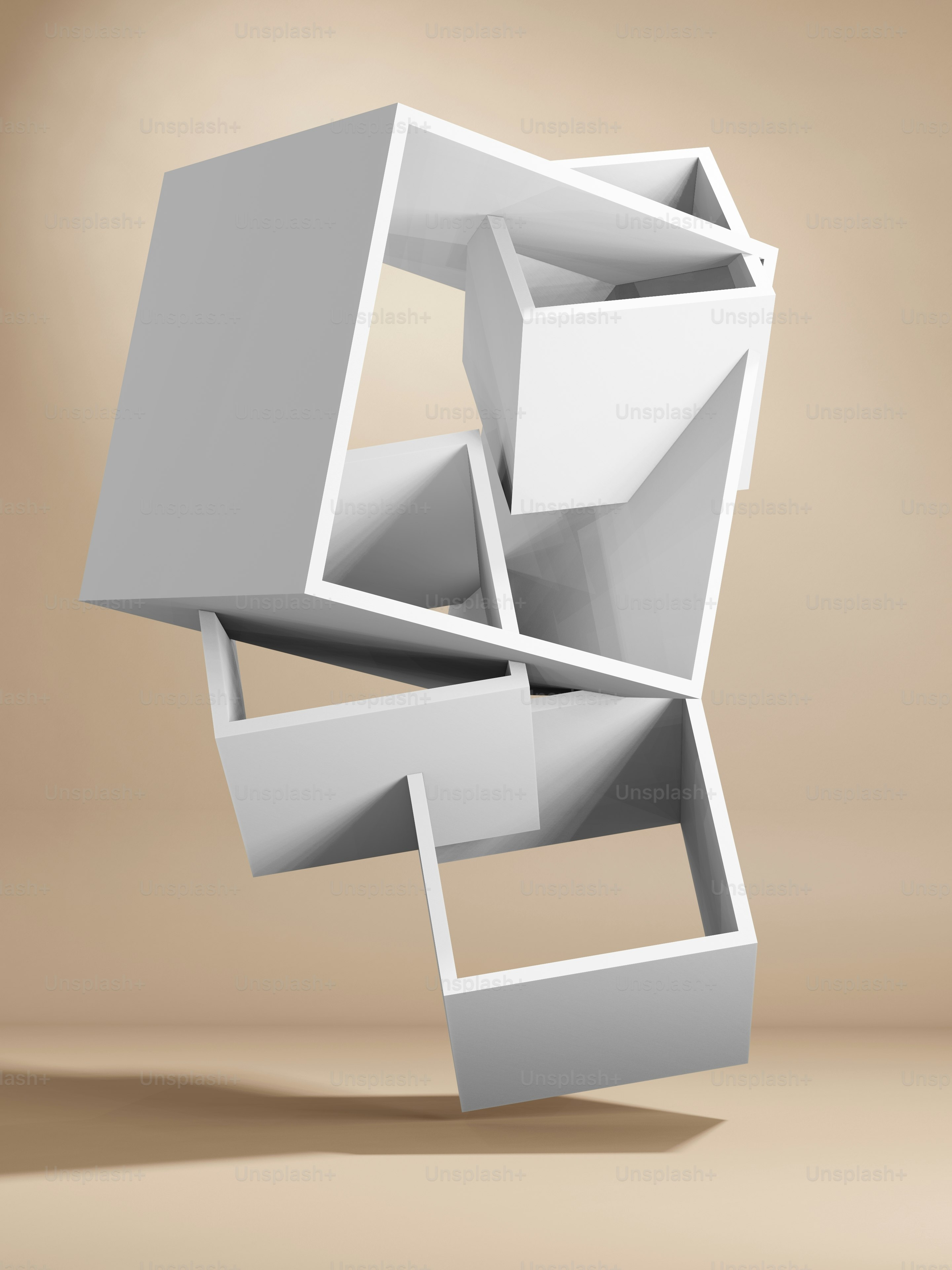 White plastic blocks on white surface photo – Free Texture Image on ...