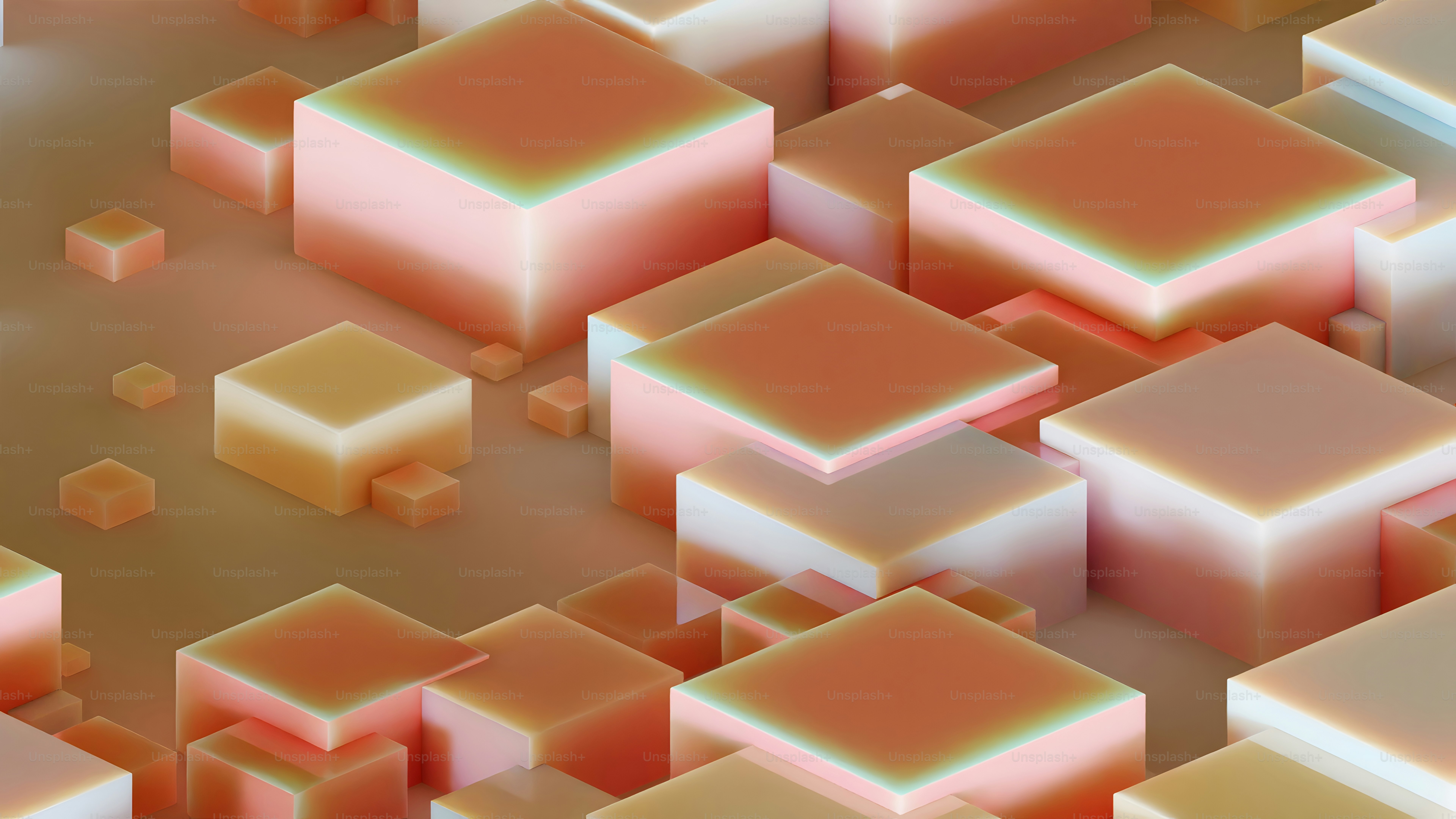 A group of square and rectangle shaped objects photo – Cubes Image on ...