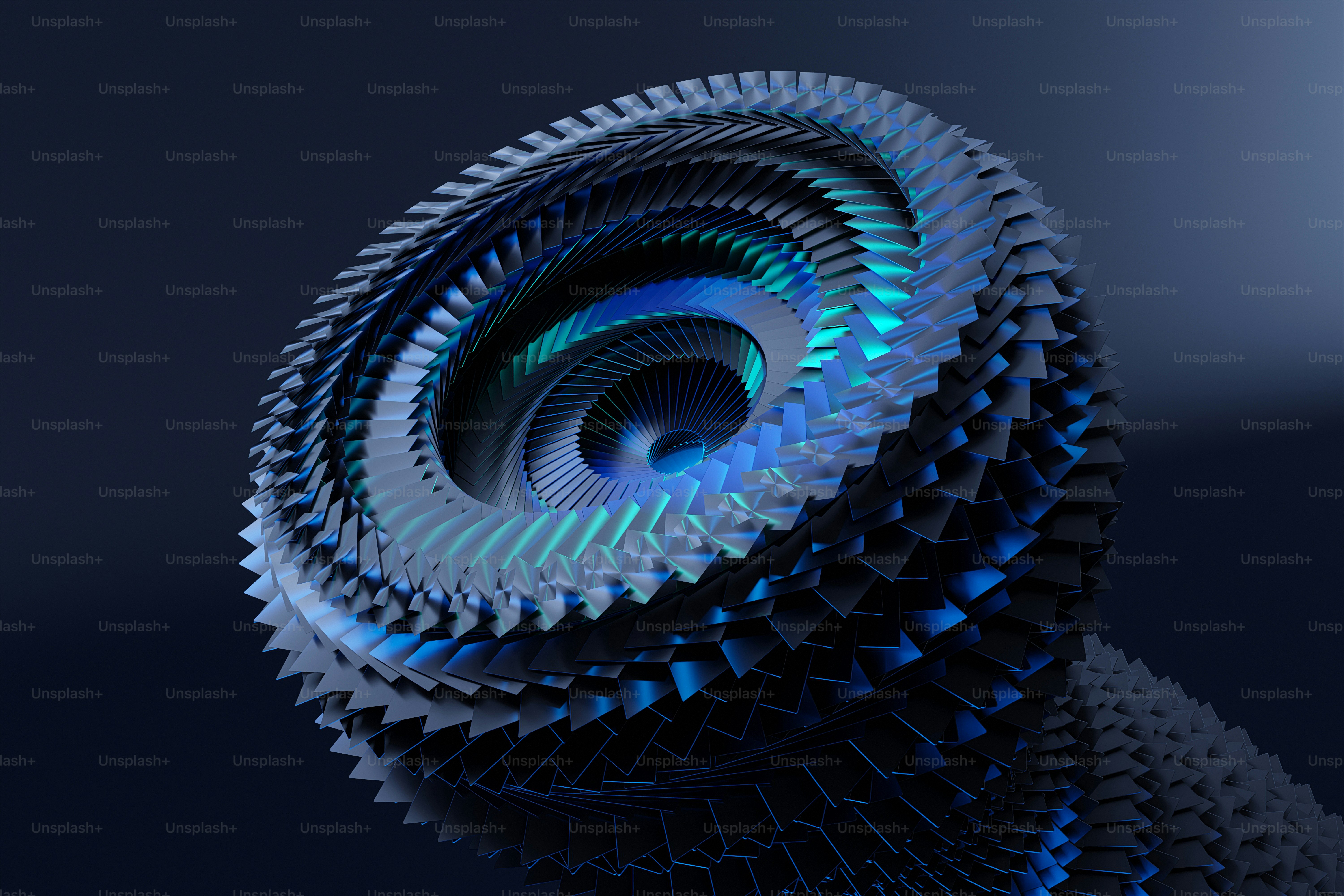 A computer generated image of a rotating object photo – Abstract tech ...