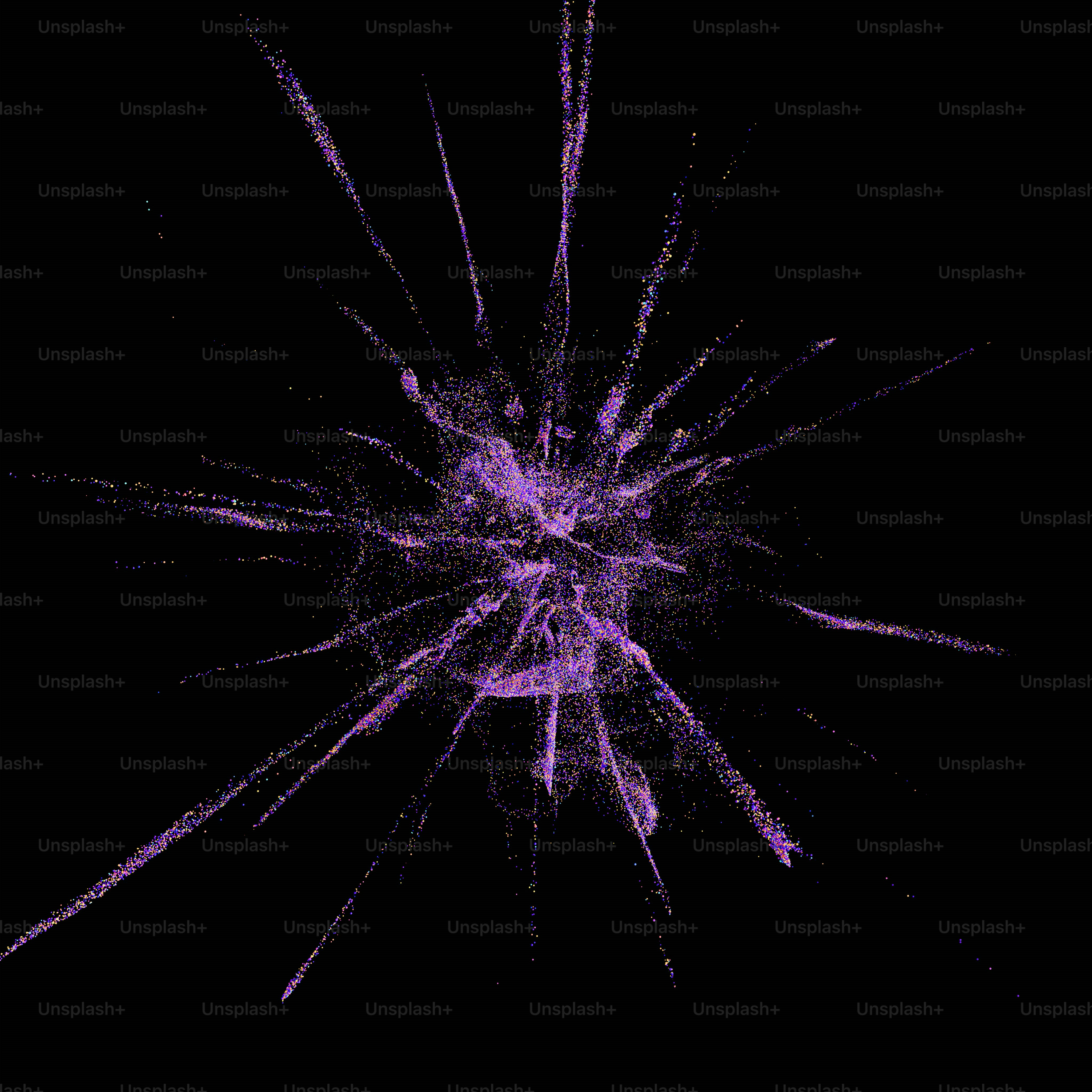 A black background with a purple burst of light photo – Image on Unsplash