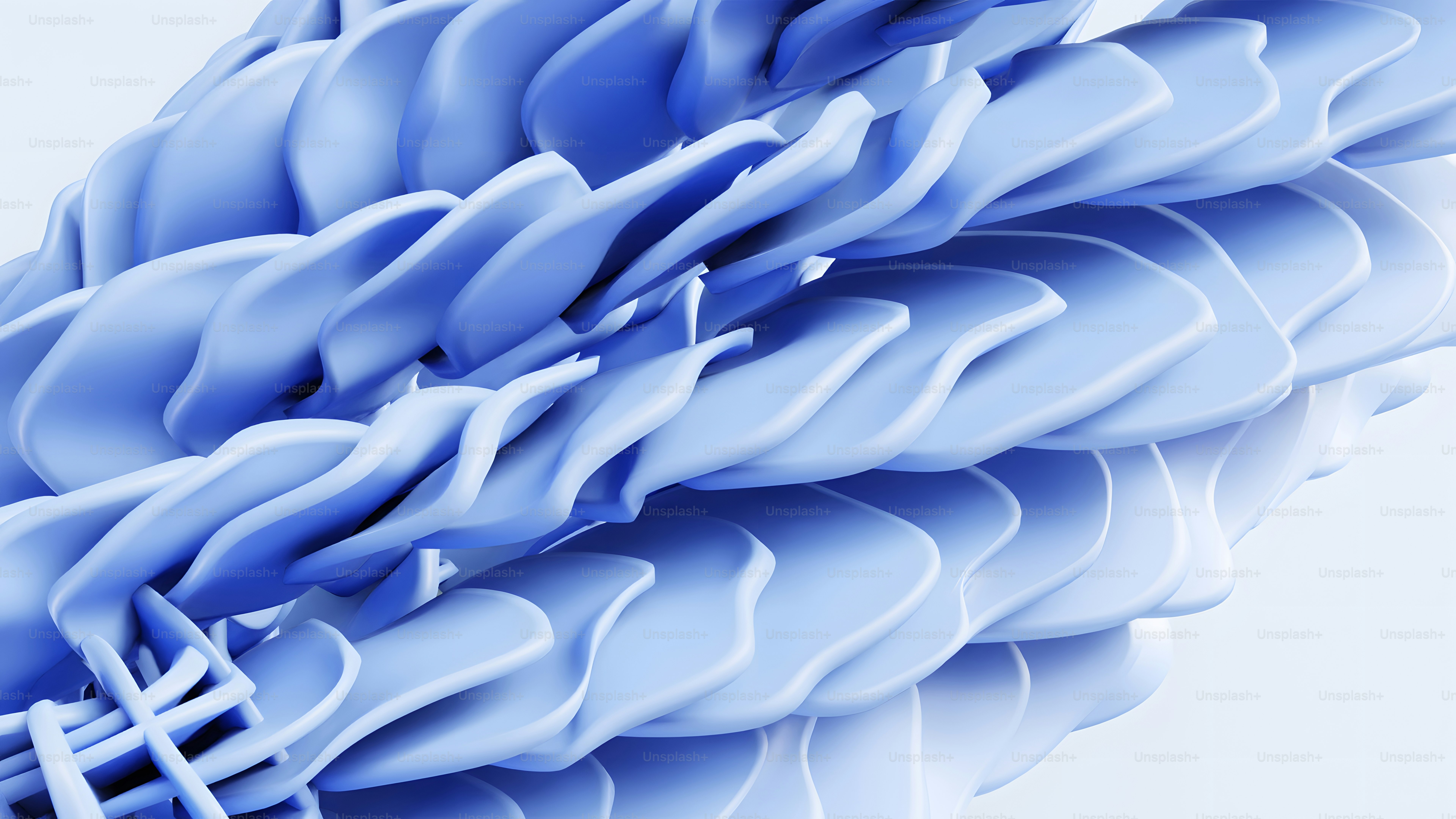 A close up of a blue object with a white background photo – Wallpapers ...