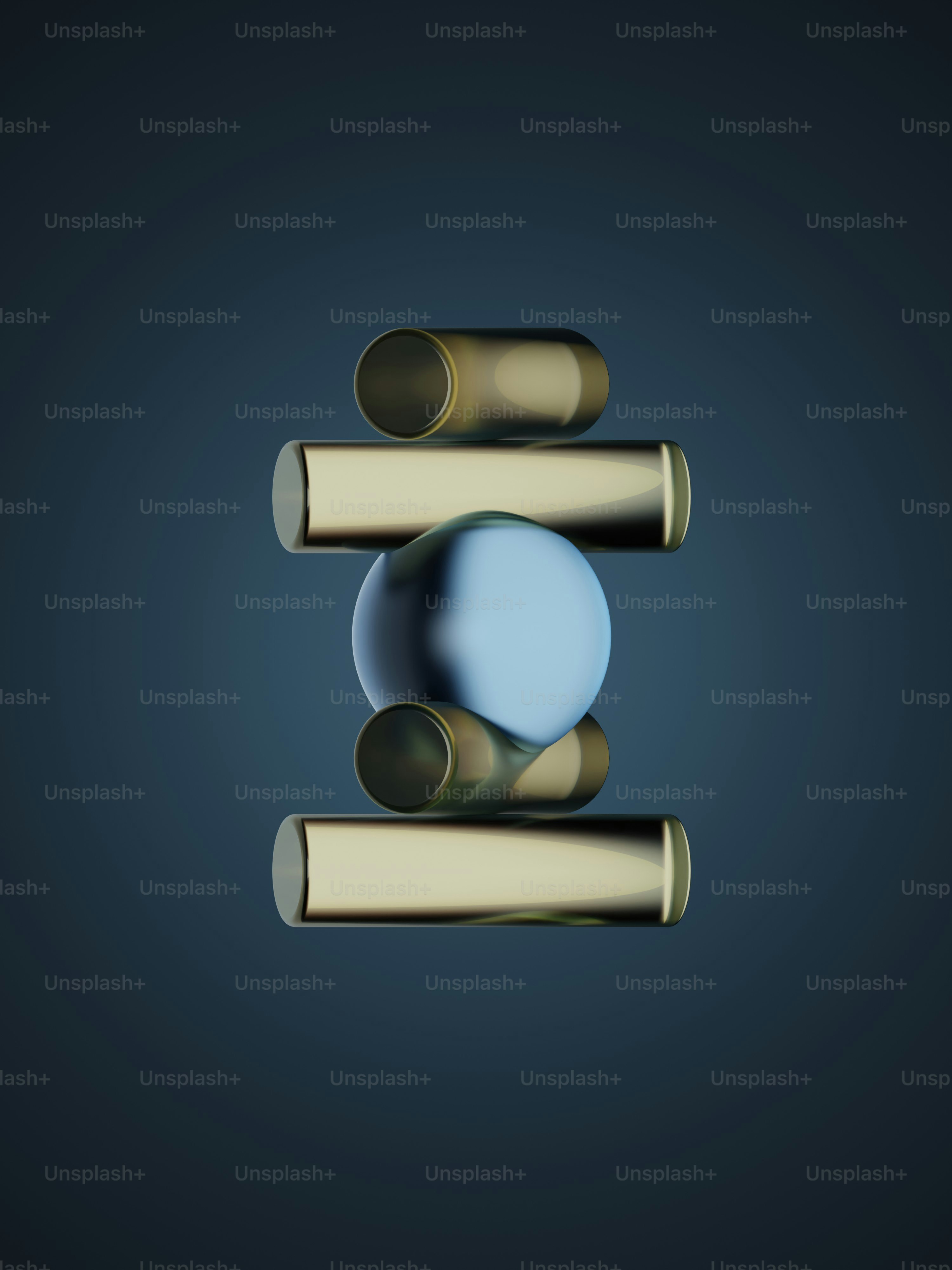 A blue and gold object on a black background photo – Gold Image on Unsplash