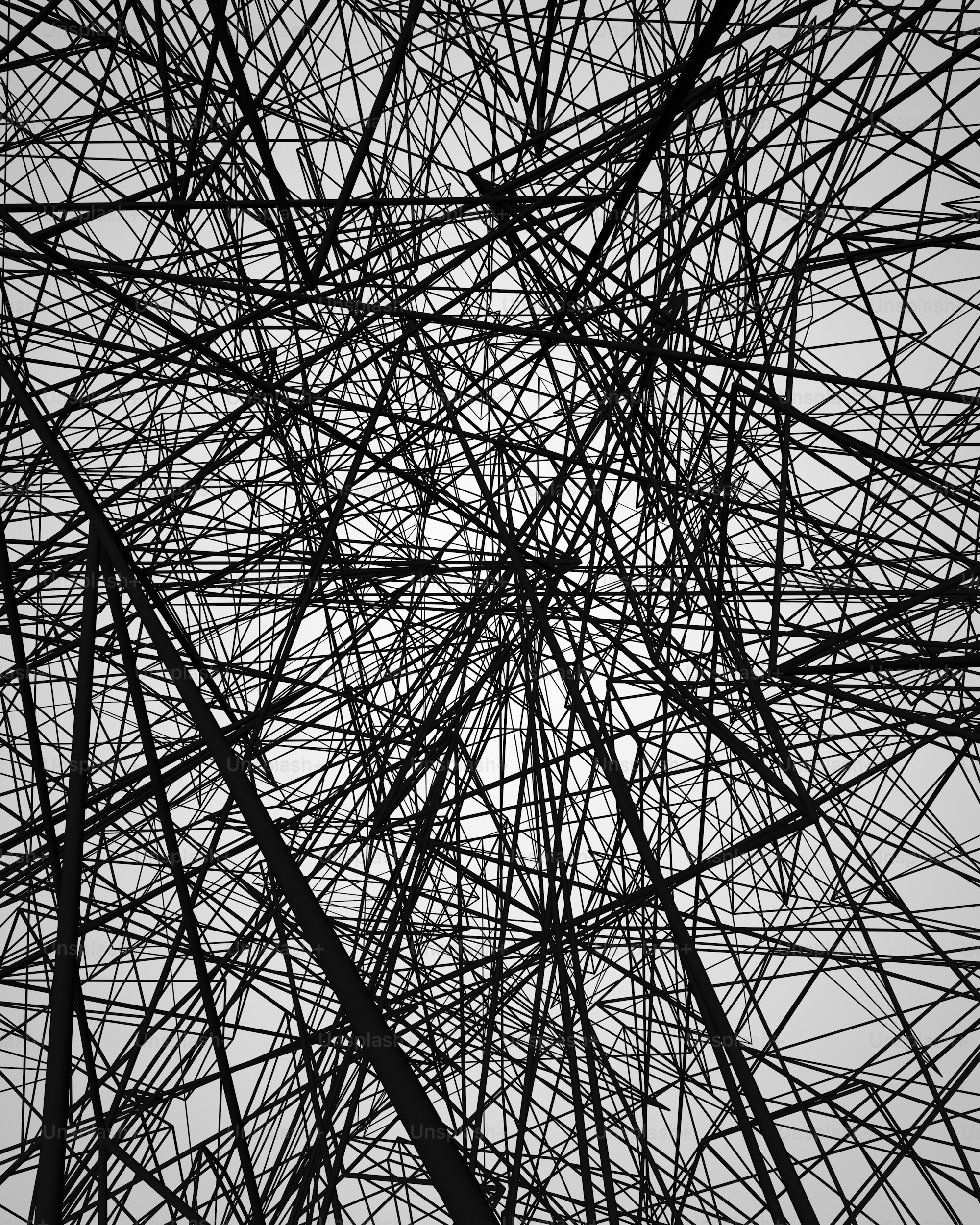 A black and white photo of a bunch of wires photo – Resource database ...