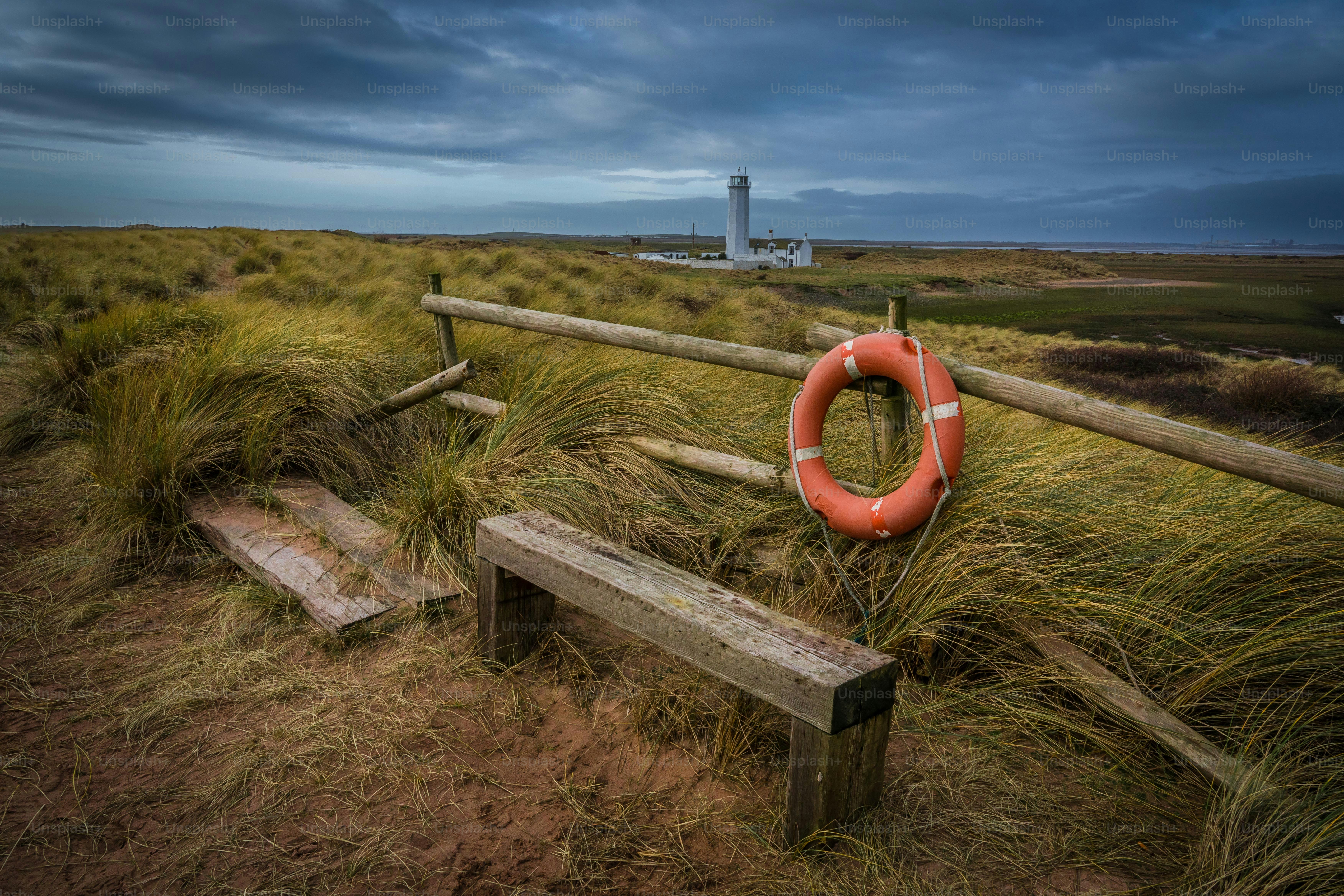 A life preserver and a life preserver on a beach photo – Dublin Image ...
