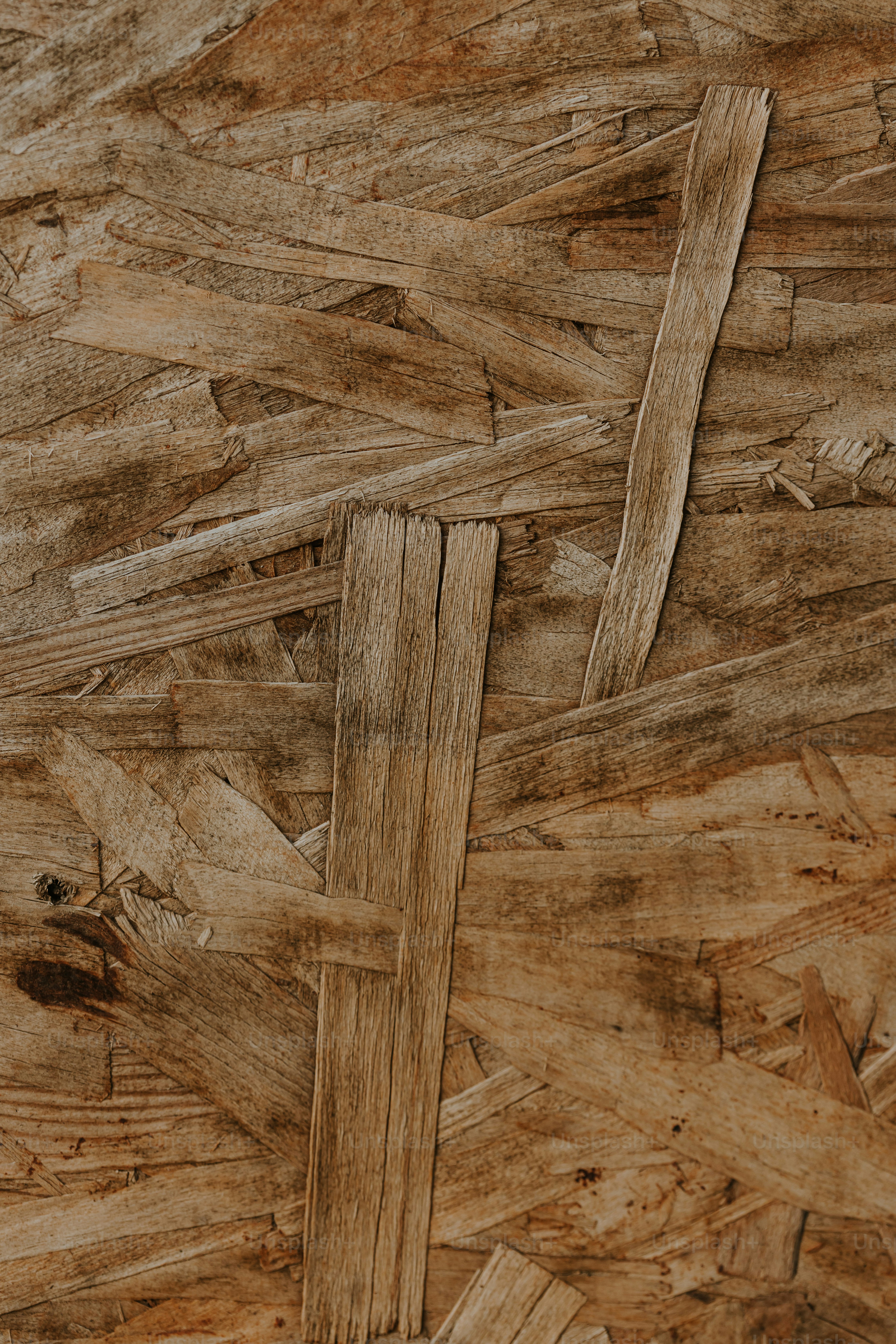 Foto Un primer plano de un trozo de madera – Madera contrachapada ...