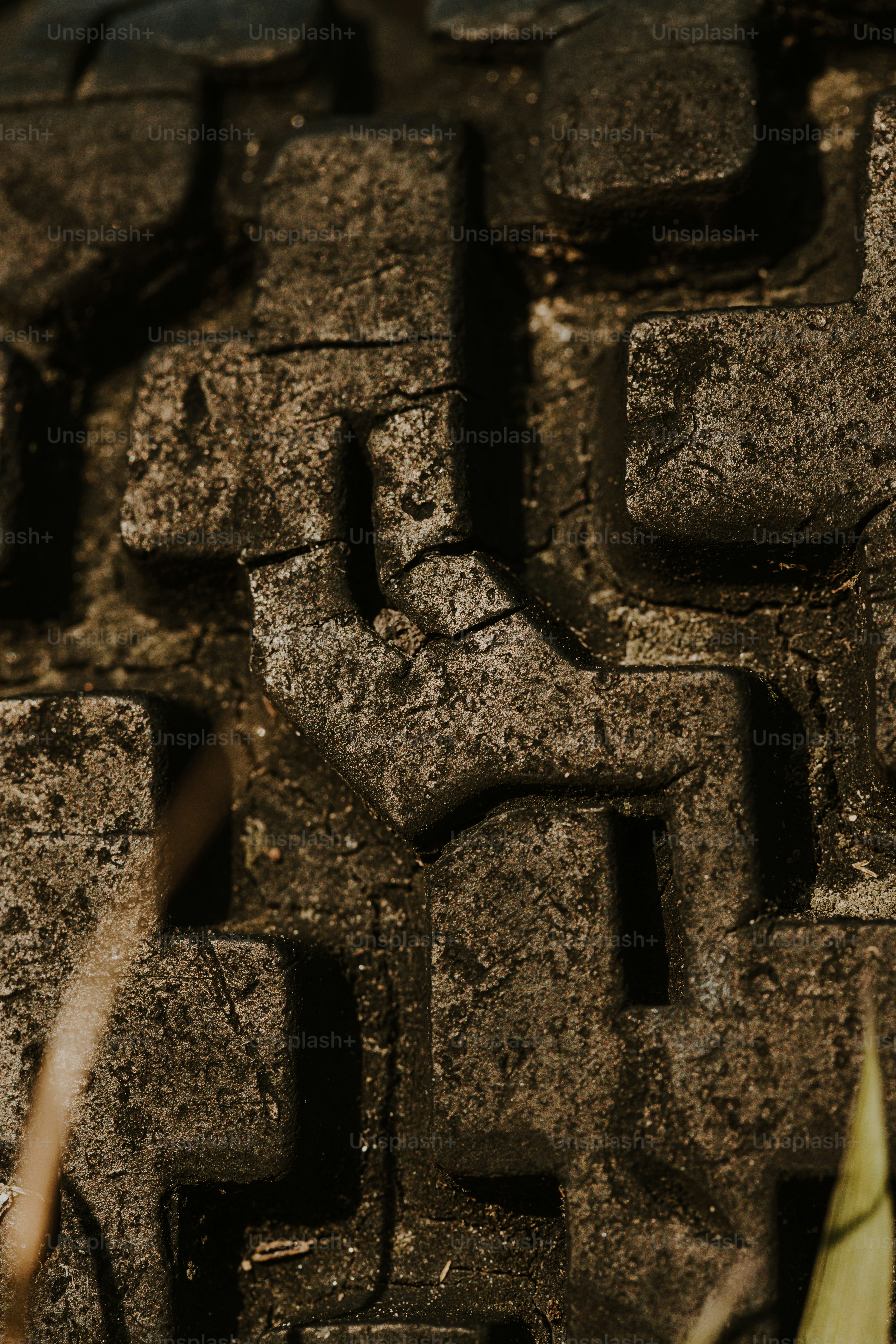 A close up of a brick wall made of bricks photo – Rubber texture Image ...