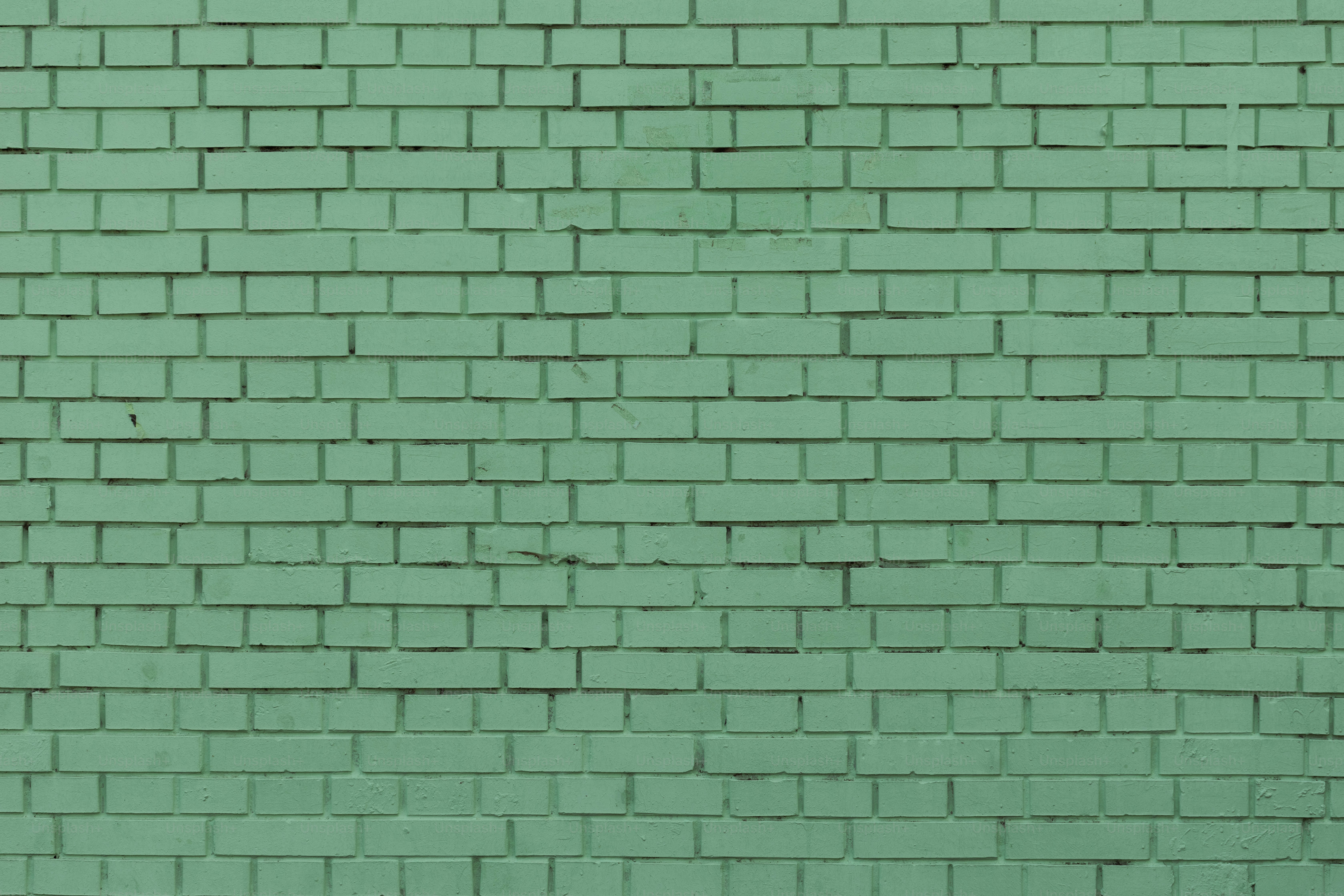 Una pared de ladrillo verde con una boca de incendios roja foto – Imagen de Textura en Unsplash