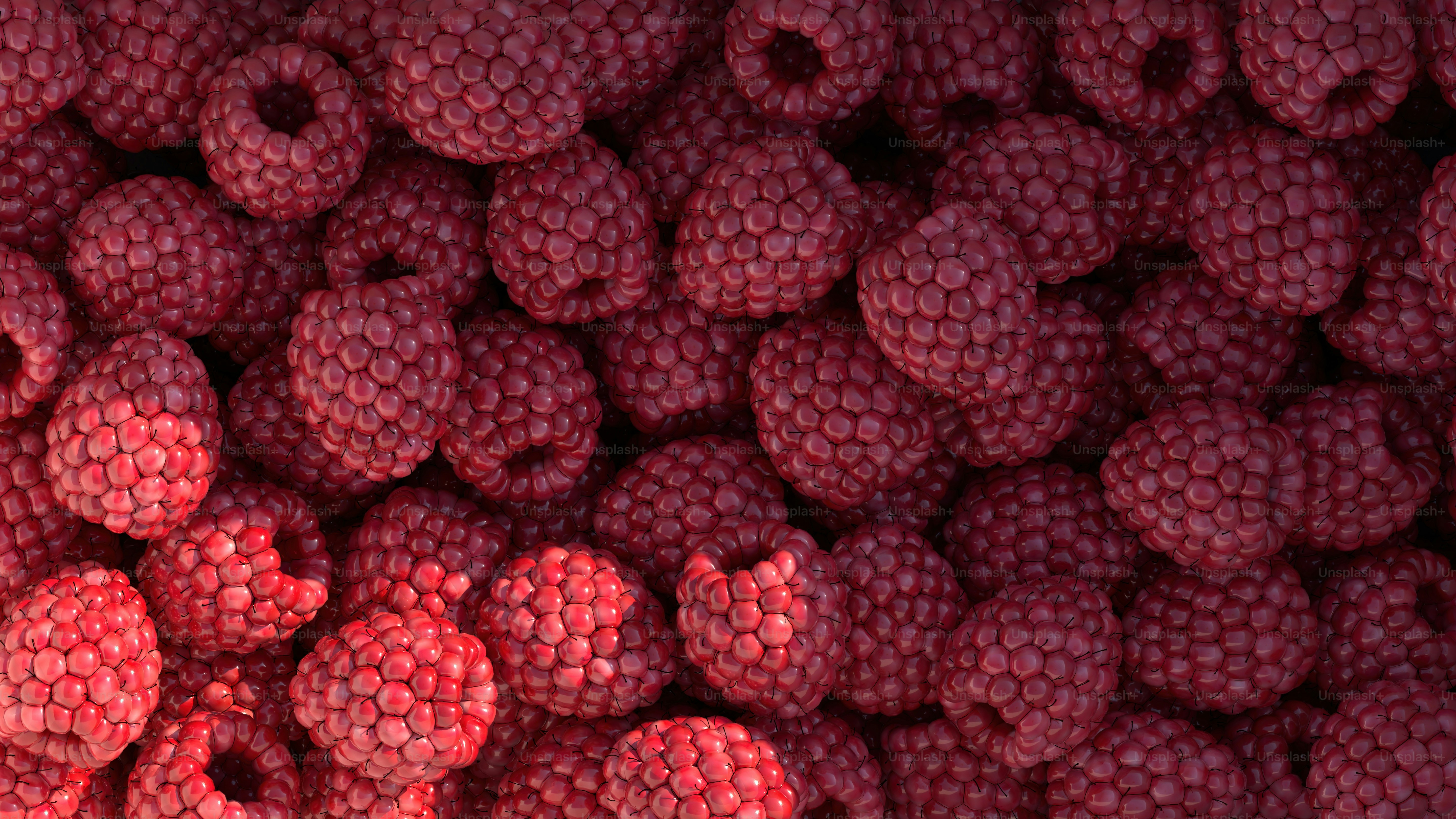 A pile of raspberries is shown close up photo – Raspberries Image on ...