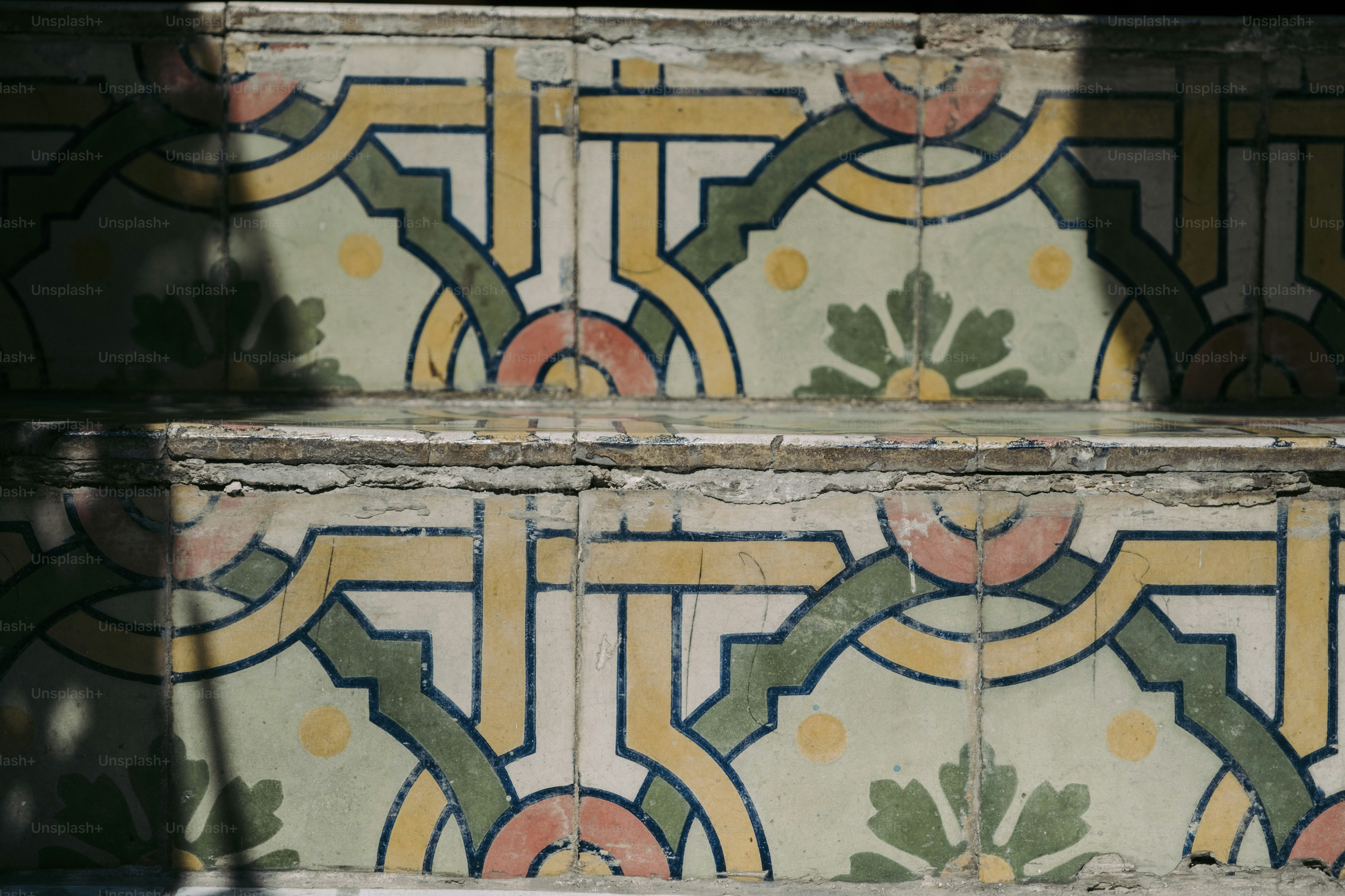A close up of a colorful tile pattern photo – Texture Image on Unsplash