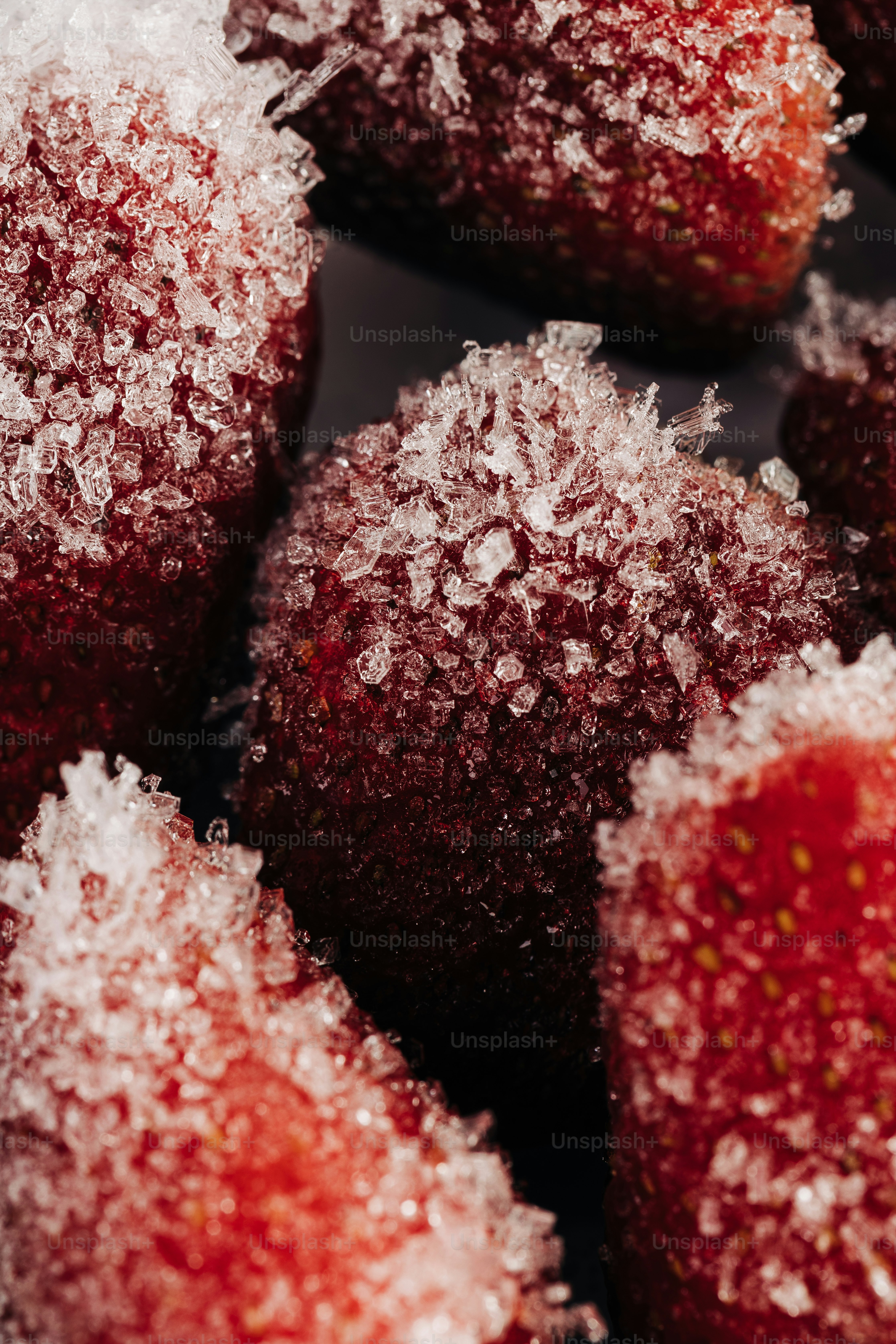 A close up of a plate of food covered in sugar photo – Texture Image on ...