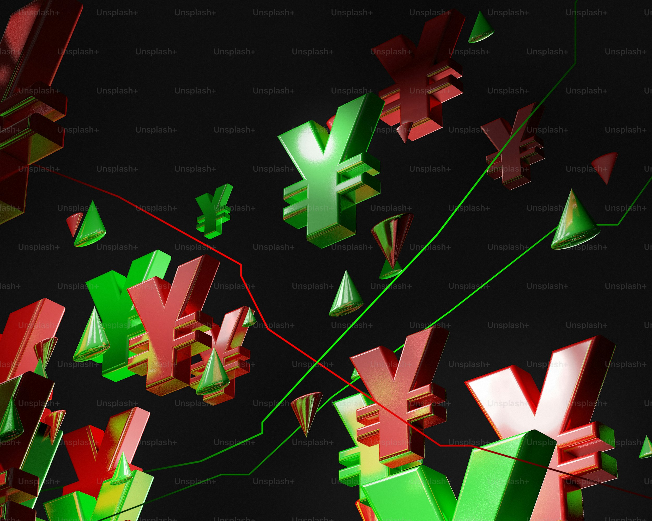 A bunch of different colored letters hanging from a wire photo – Yen ...