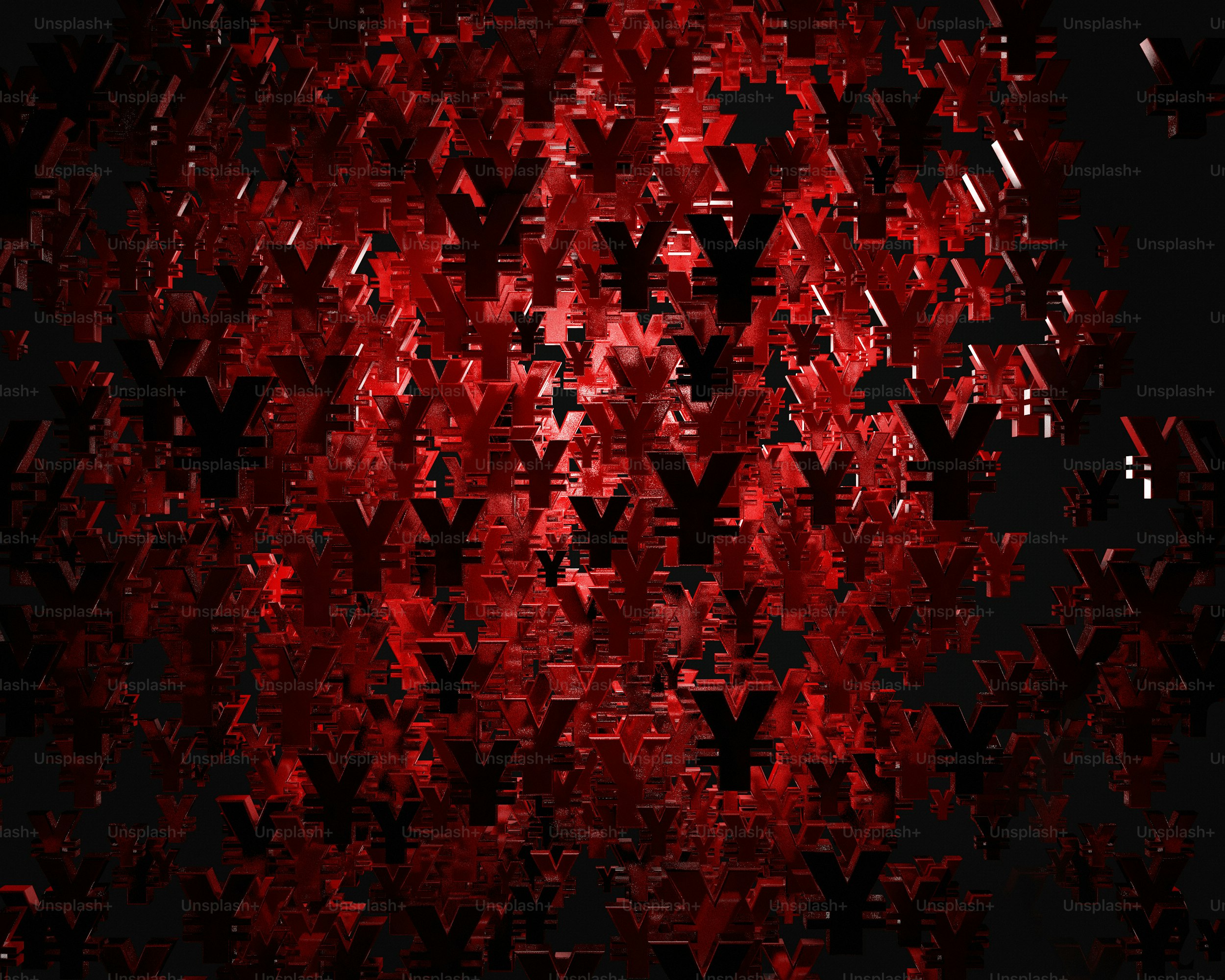 Un très grand objet rouge avec beaucoup de plus petits autour de lui ...