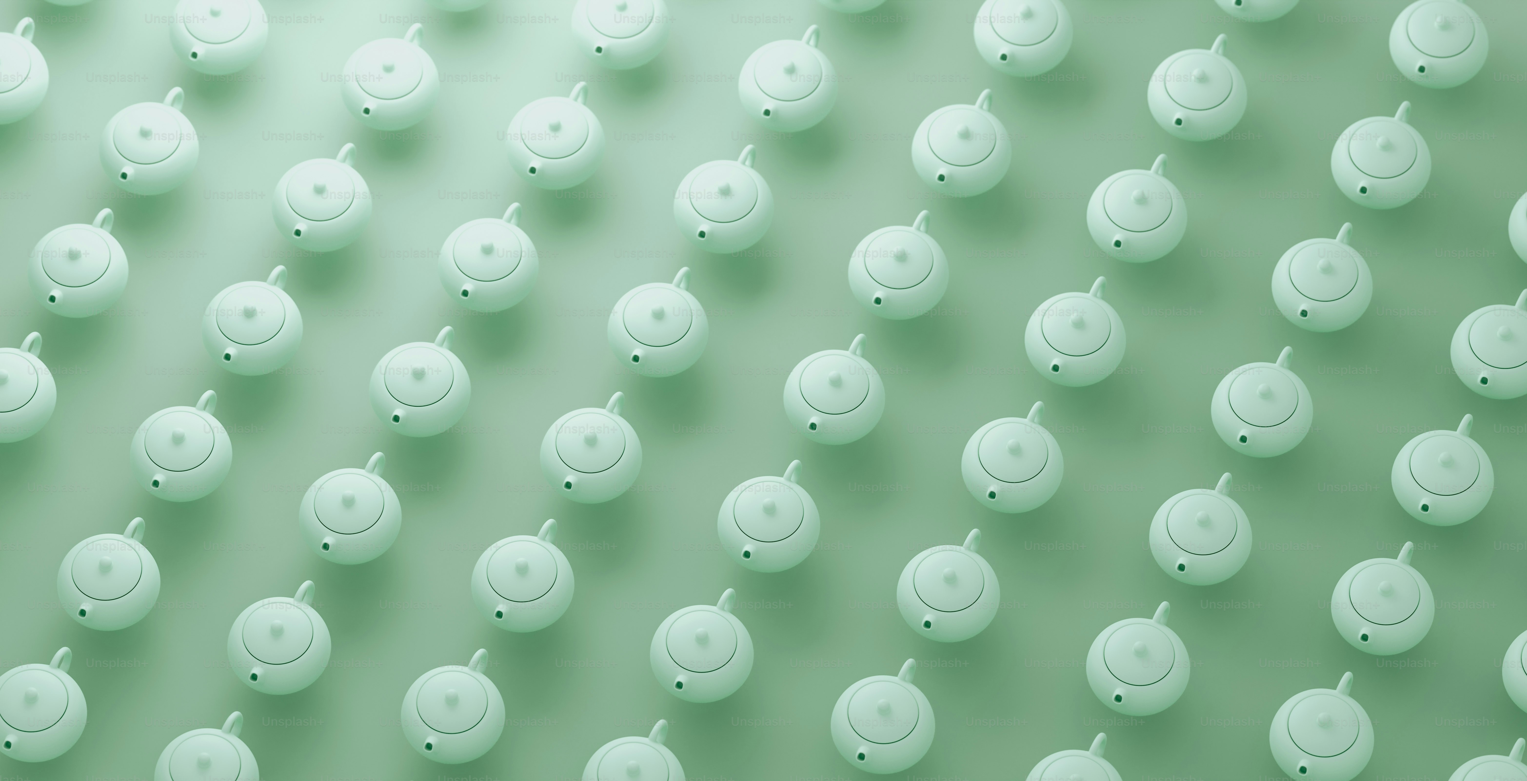 A green background with many small white objects photo – Green Image on ...