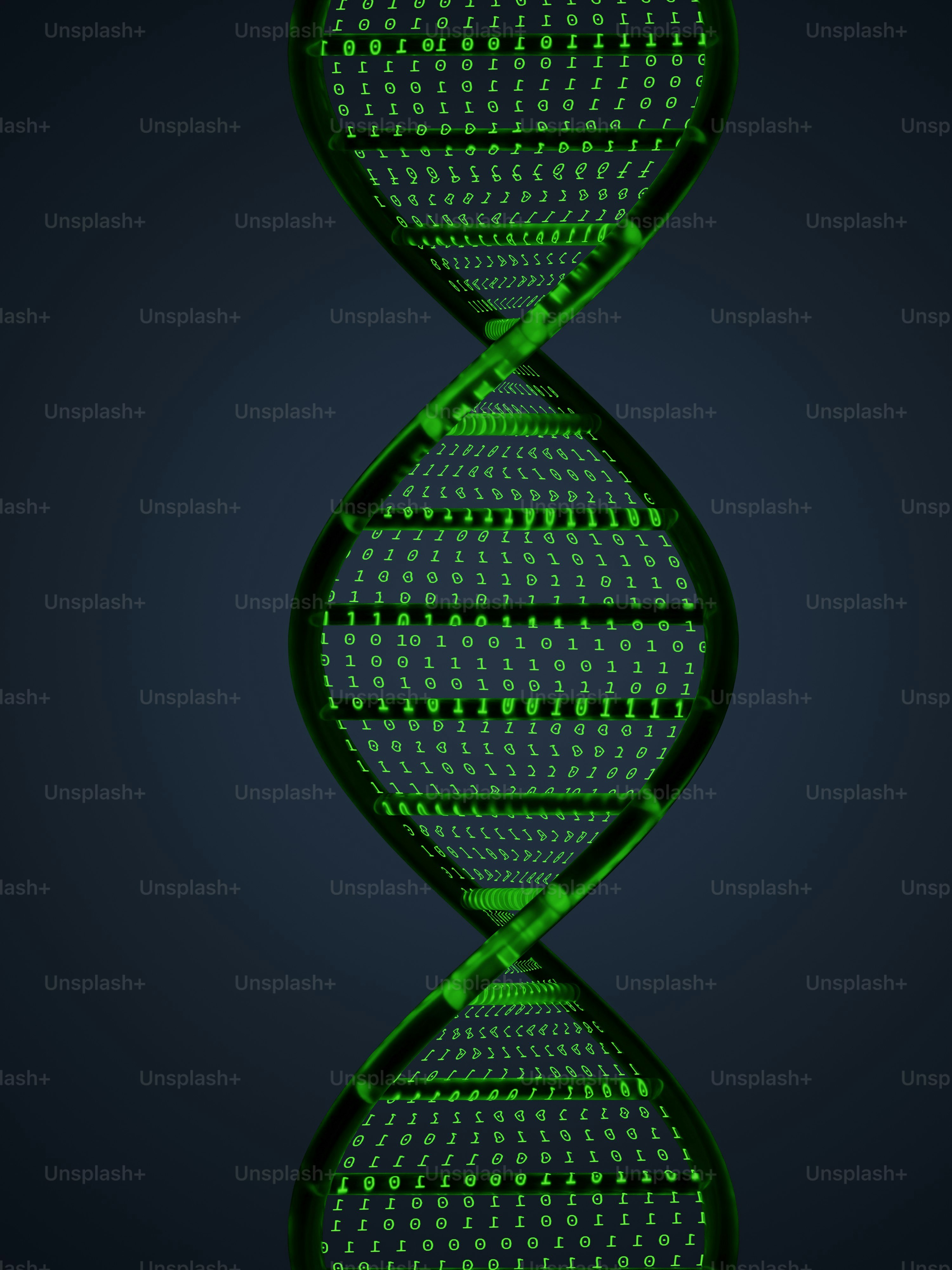 A digital image of a blue and yellow double - stranded structure photo ...