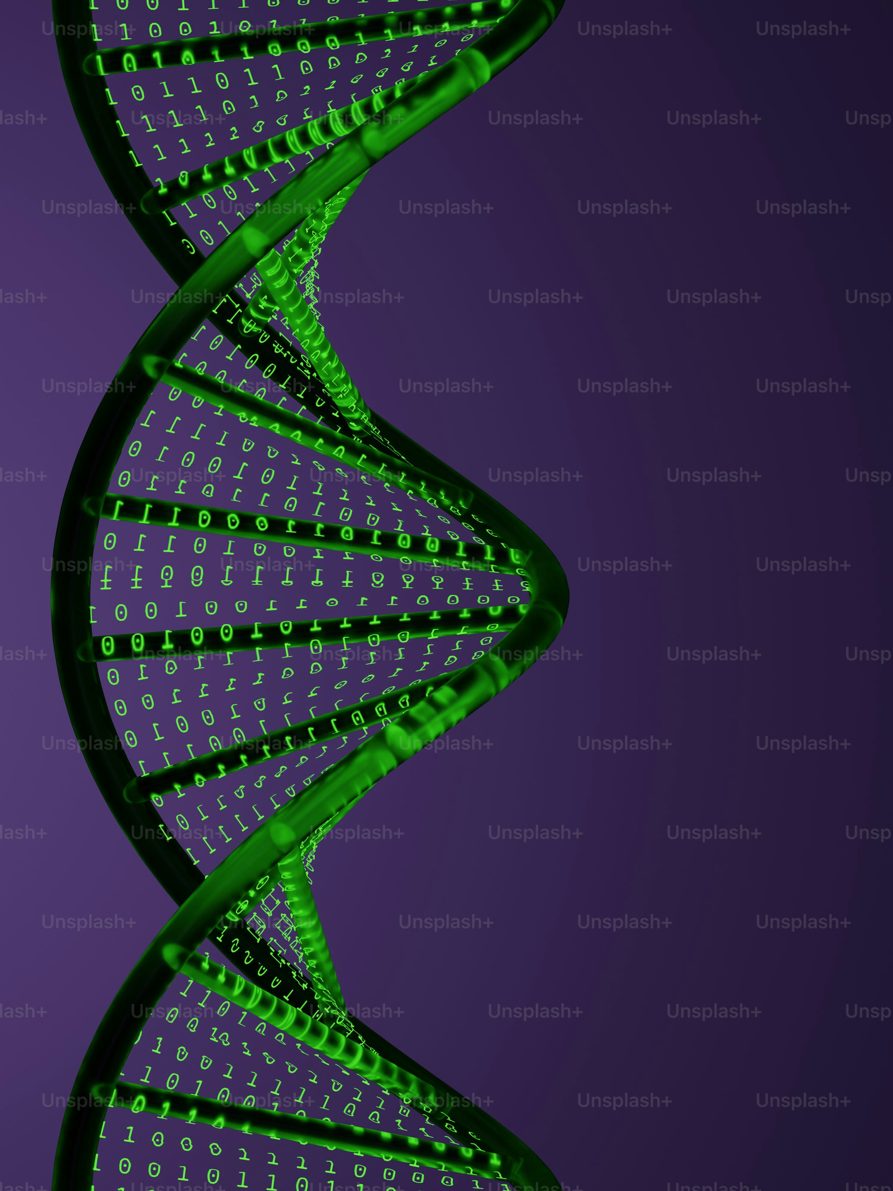 A digital image of a blue and yellow double - stranded structure photo ...