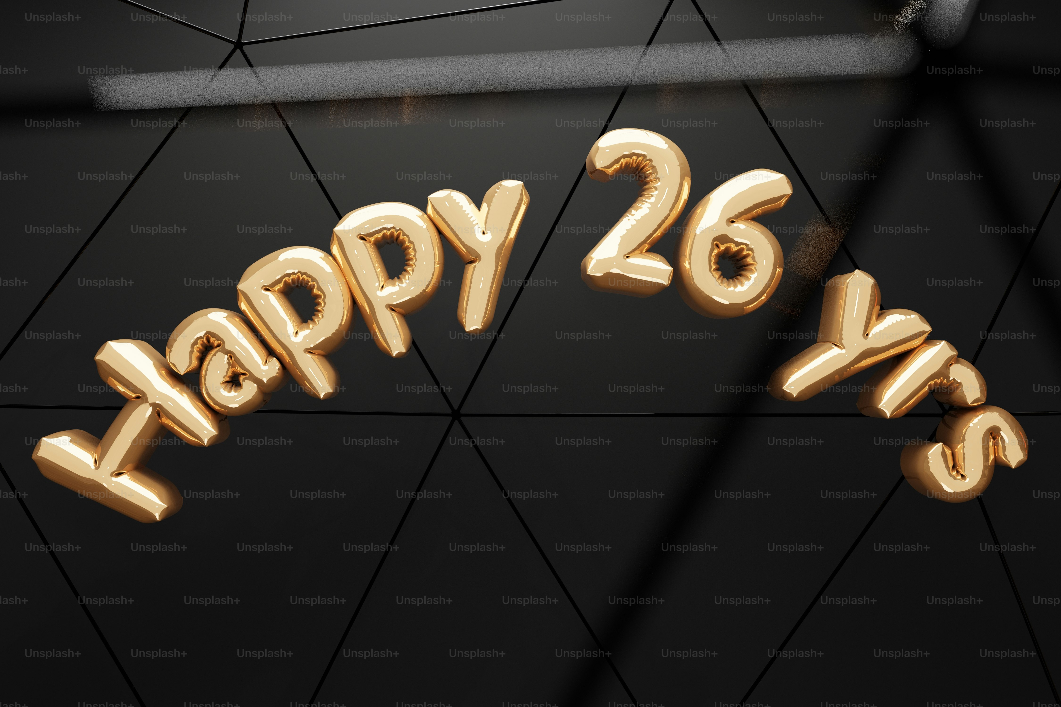 A number of balloons that say happy 26 years photo – Birthday message ...