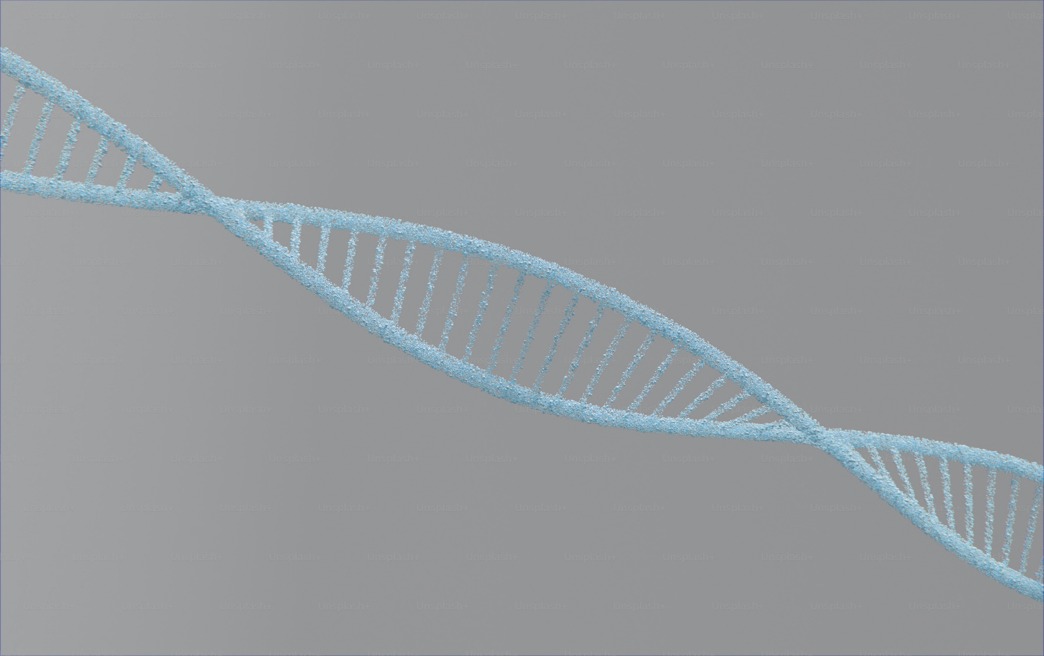 A 3d rendering of a double - strand of blue - colored strands photo ...