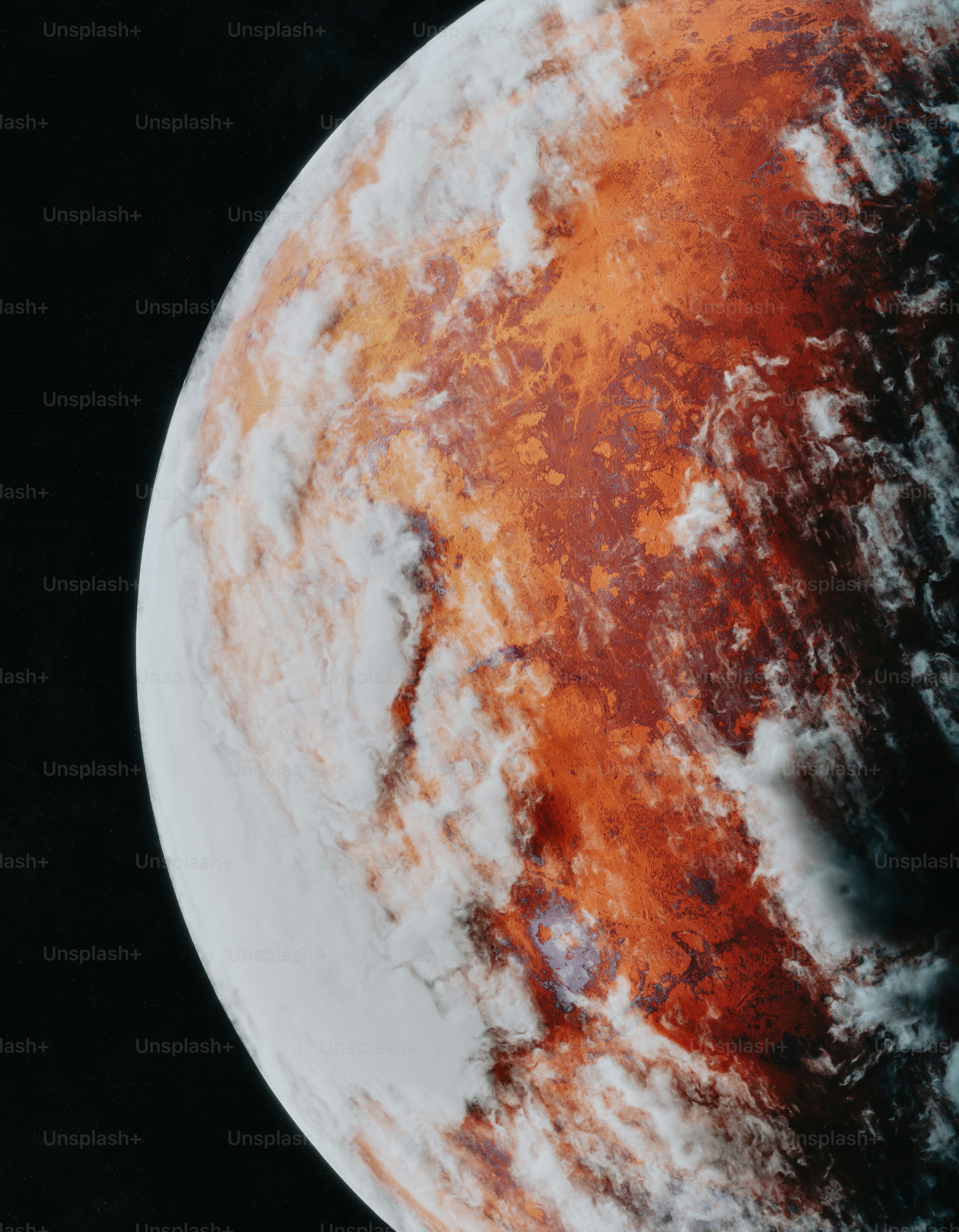 A close up of the surface of a planet photo – Planet Image on Unsplash