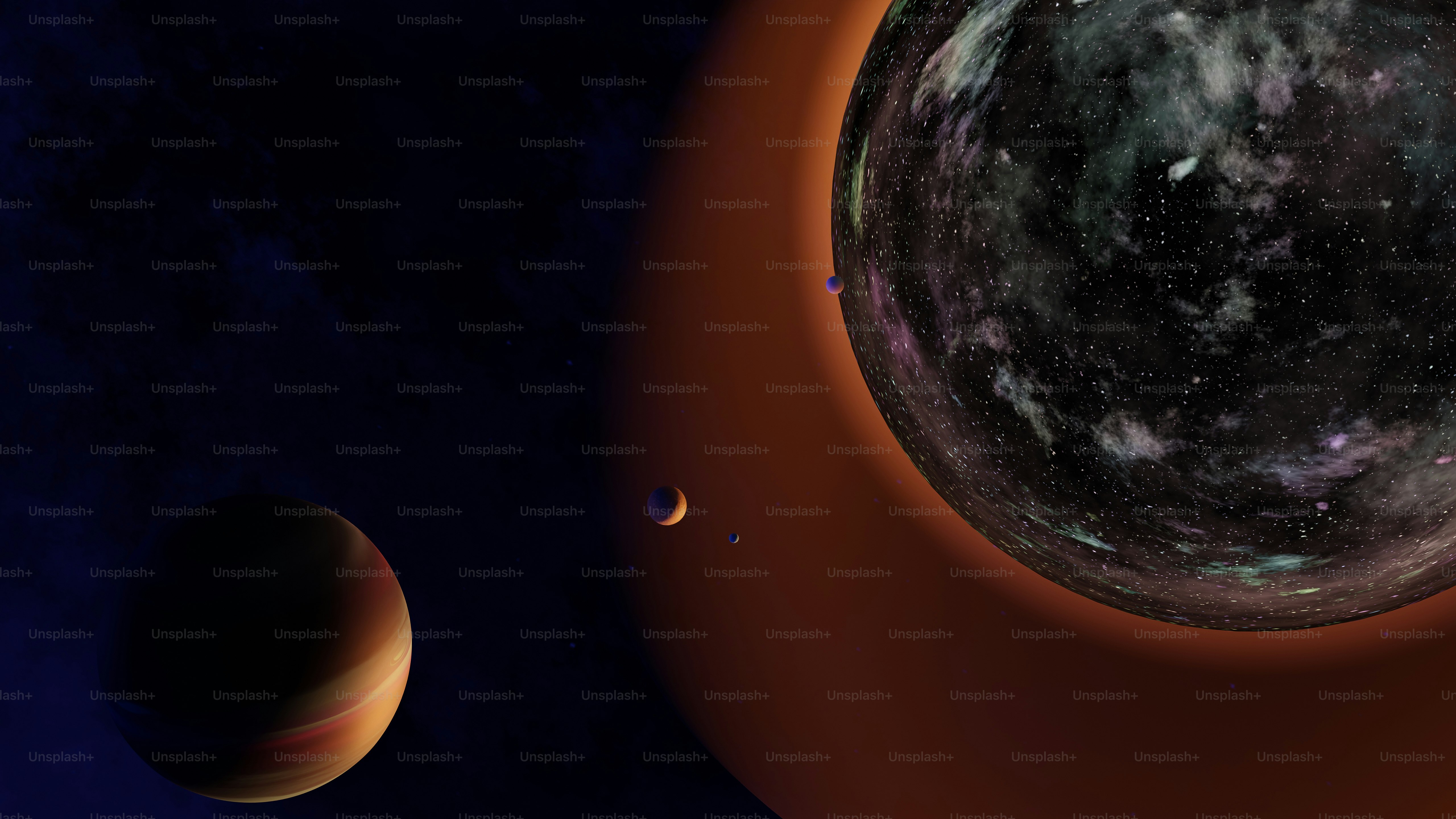 An artist's rendering of the planets in the solar system photo ...