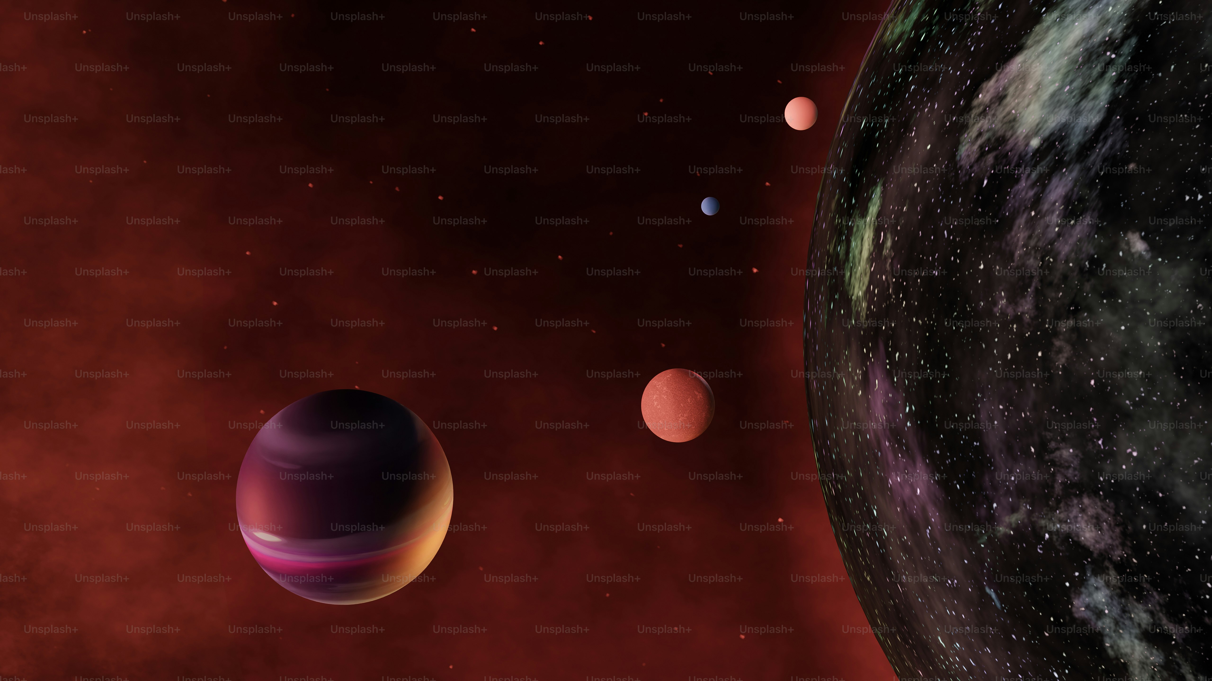 An artist's rendering of the planets in the solar system photo ...