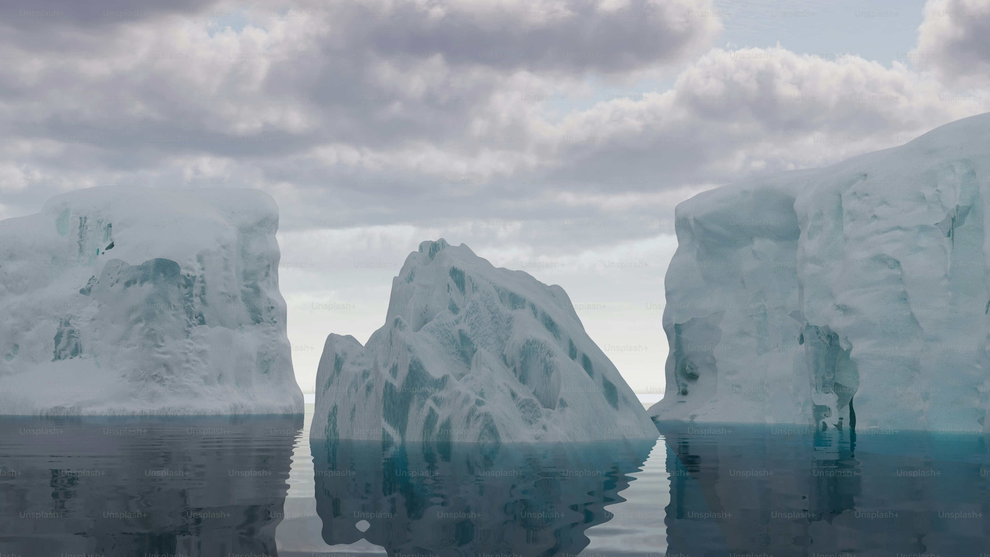 A large iceberg floating in the middle of the ocean photo – Iceberg ...