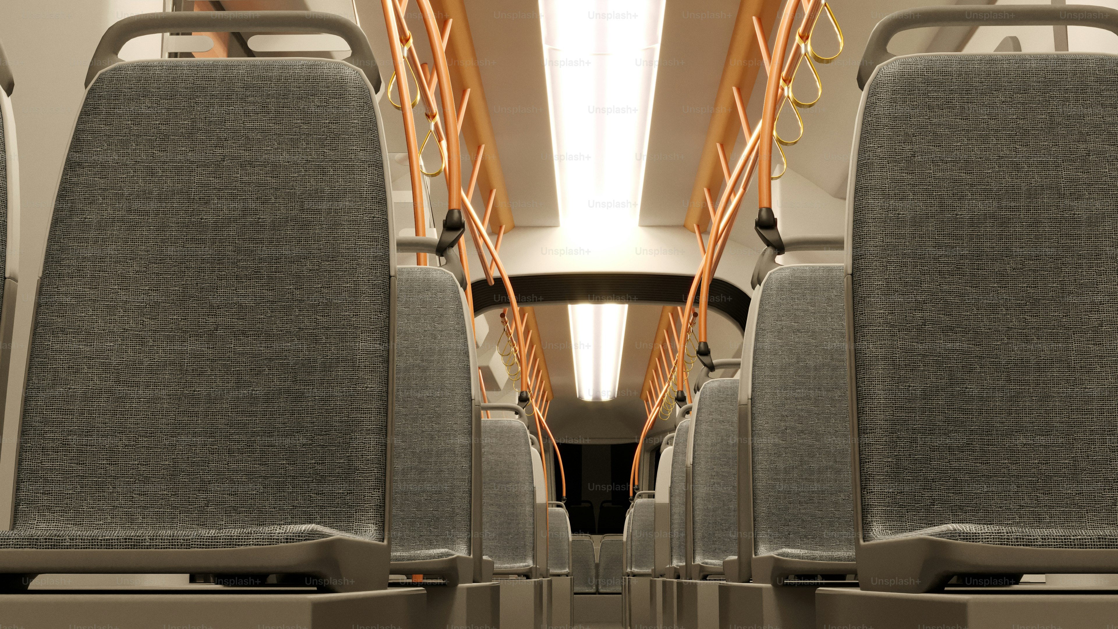 A row of seats on a train with a skylight photo – Full hd wallpaper ...