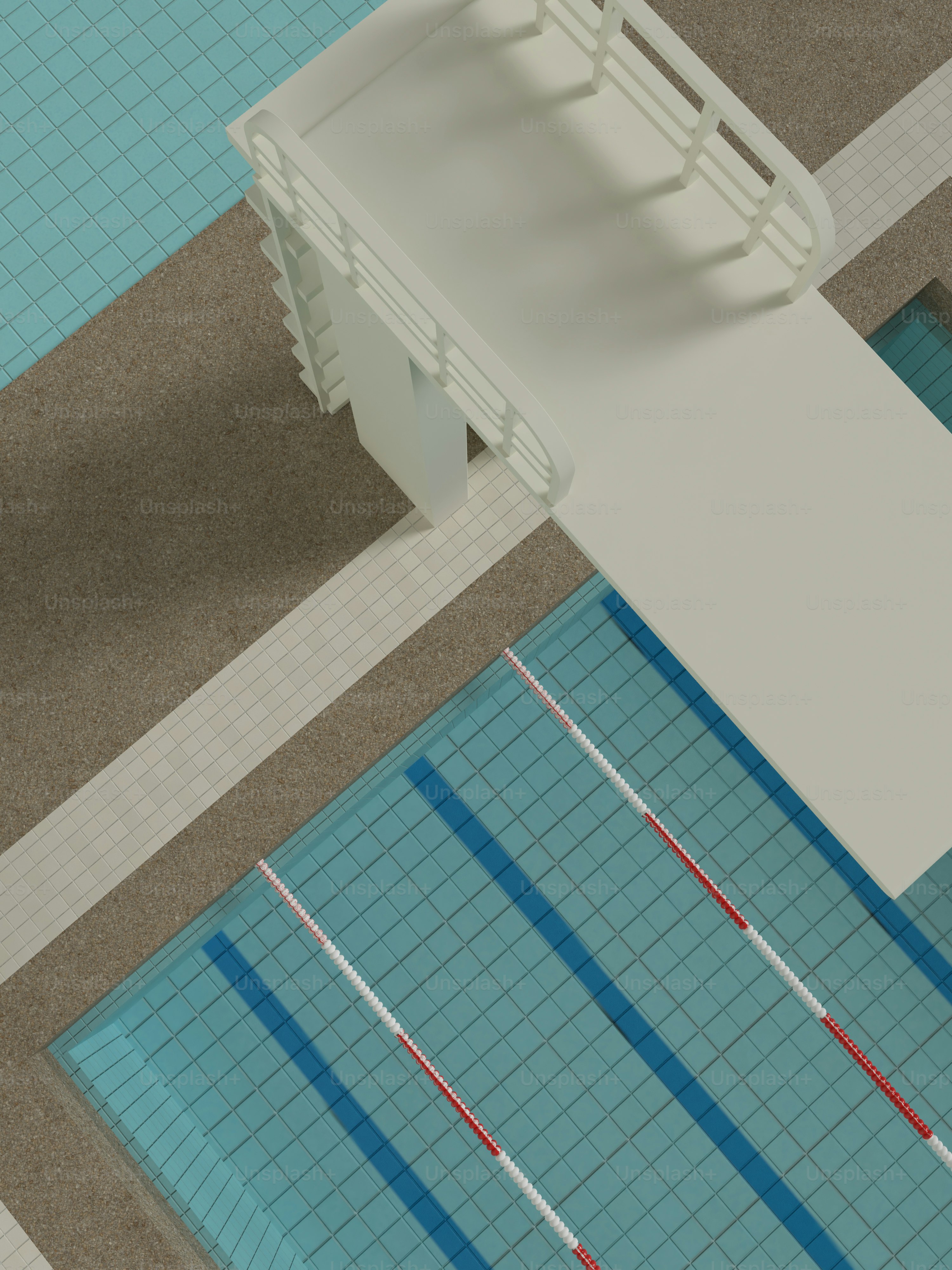 An overhead view of a swimming pool with umbrellas photo – Top view ...
