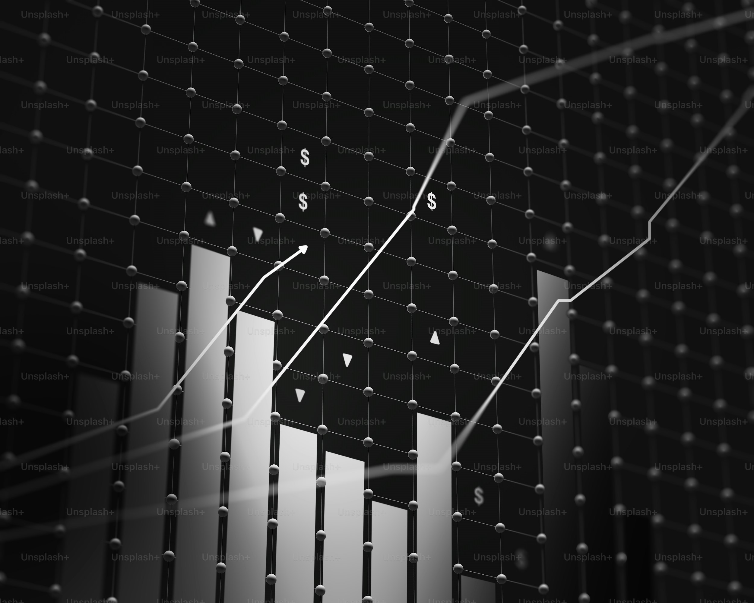 A graph with a house on top of it photo – Economic growth Image on Unsplash