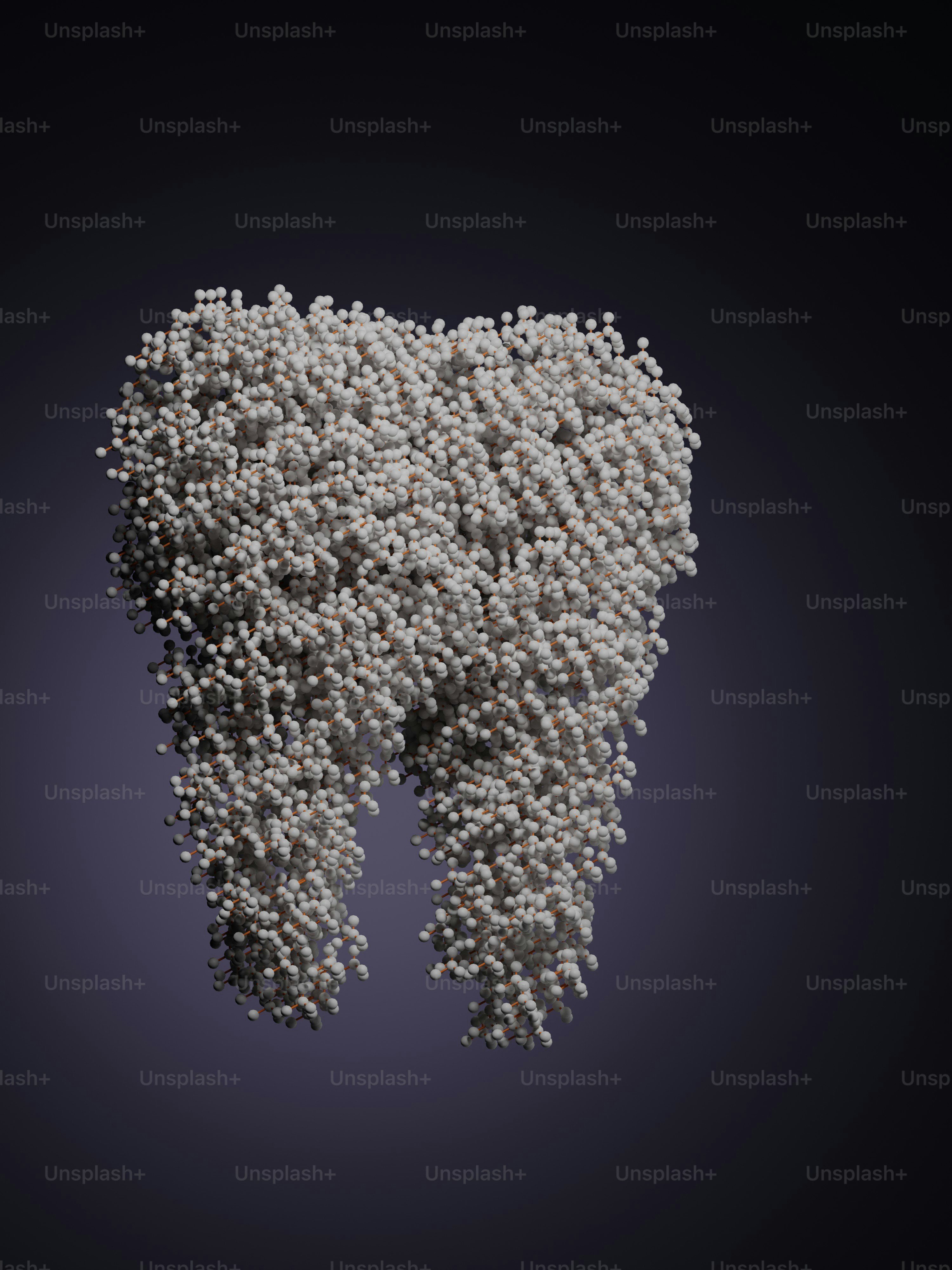 A tooth made out of tiny white balls photo – 3d render Image on Unsplash