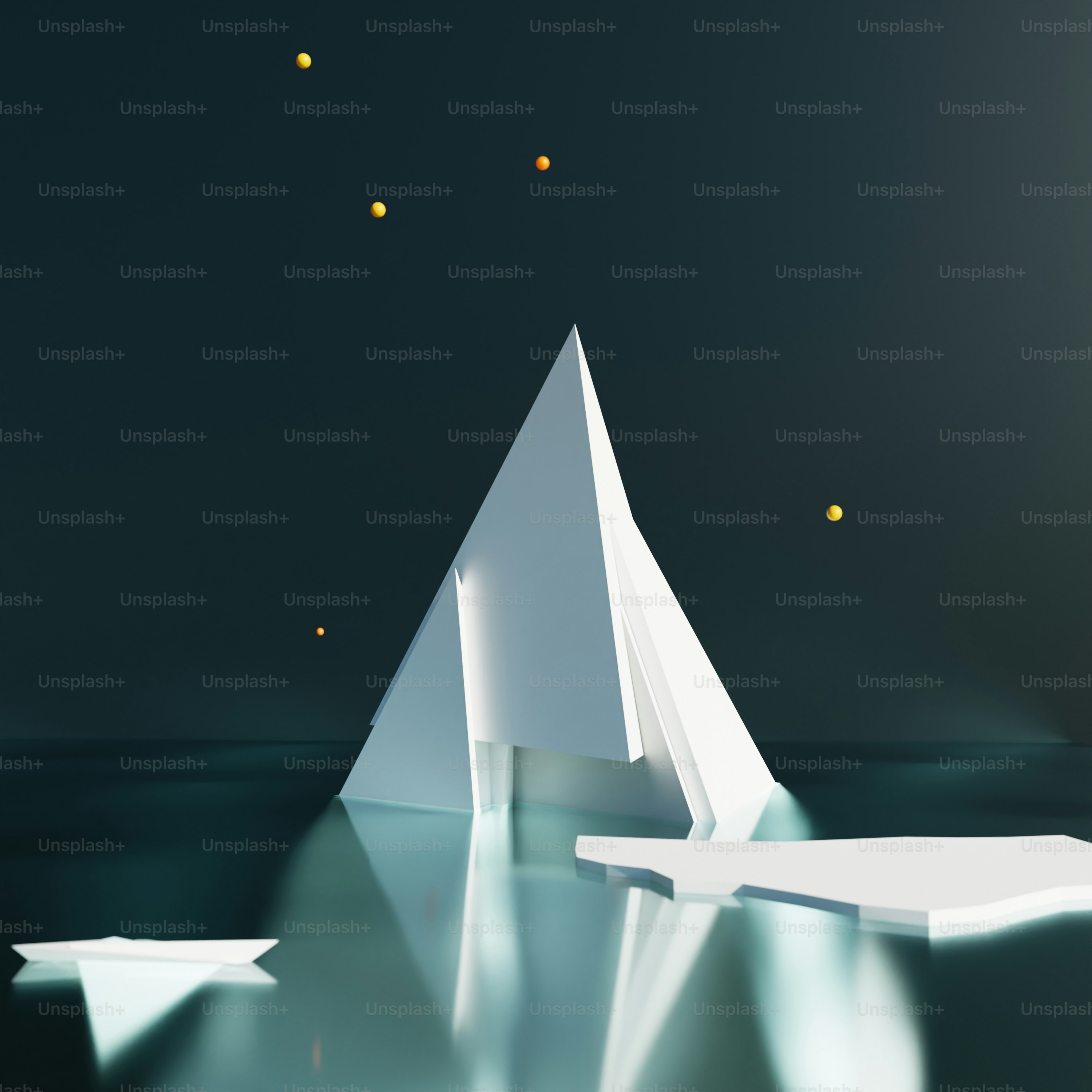 A blue object floating in the water with bubbles photo – Deep blue ...